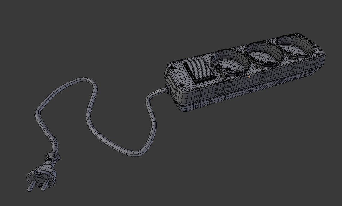Extension cable free VR / AR / low-poly 3D model | CGTrader