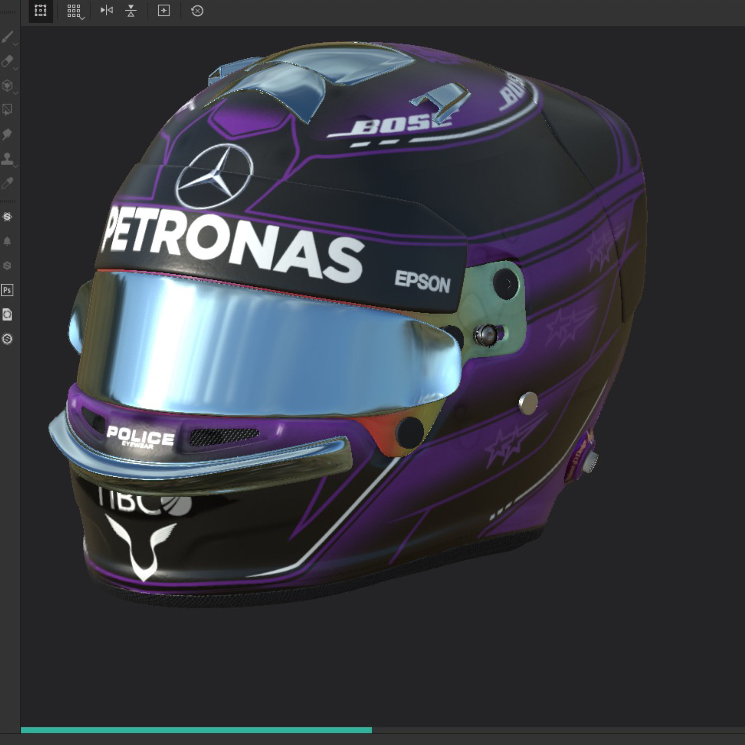 3D model Hamilton helmet 2020 VR / AR / low-poly | CGTrader