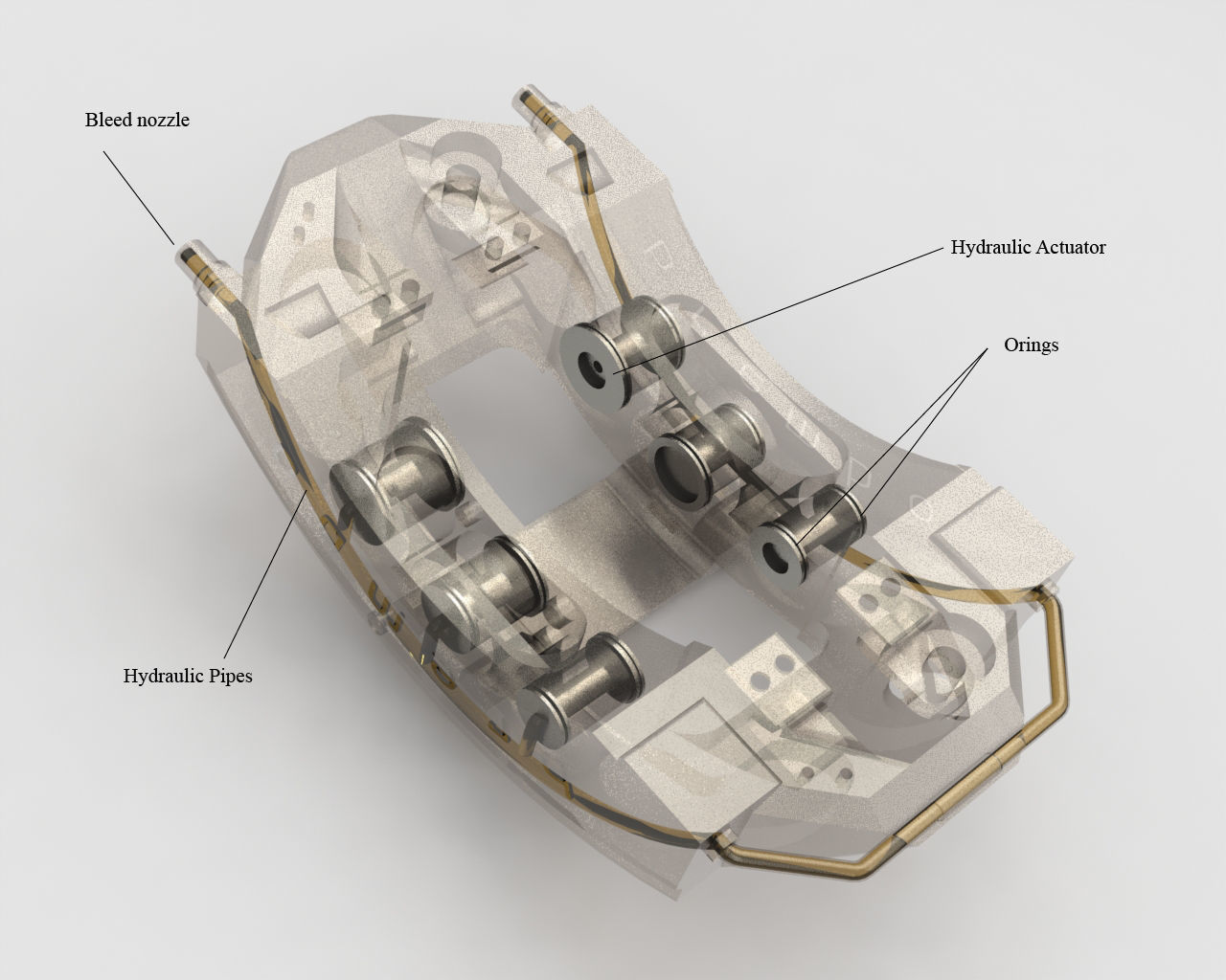 Formula 1 Brake system 3D model | CGTrader