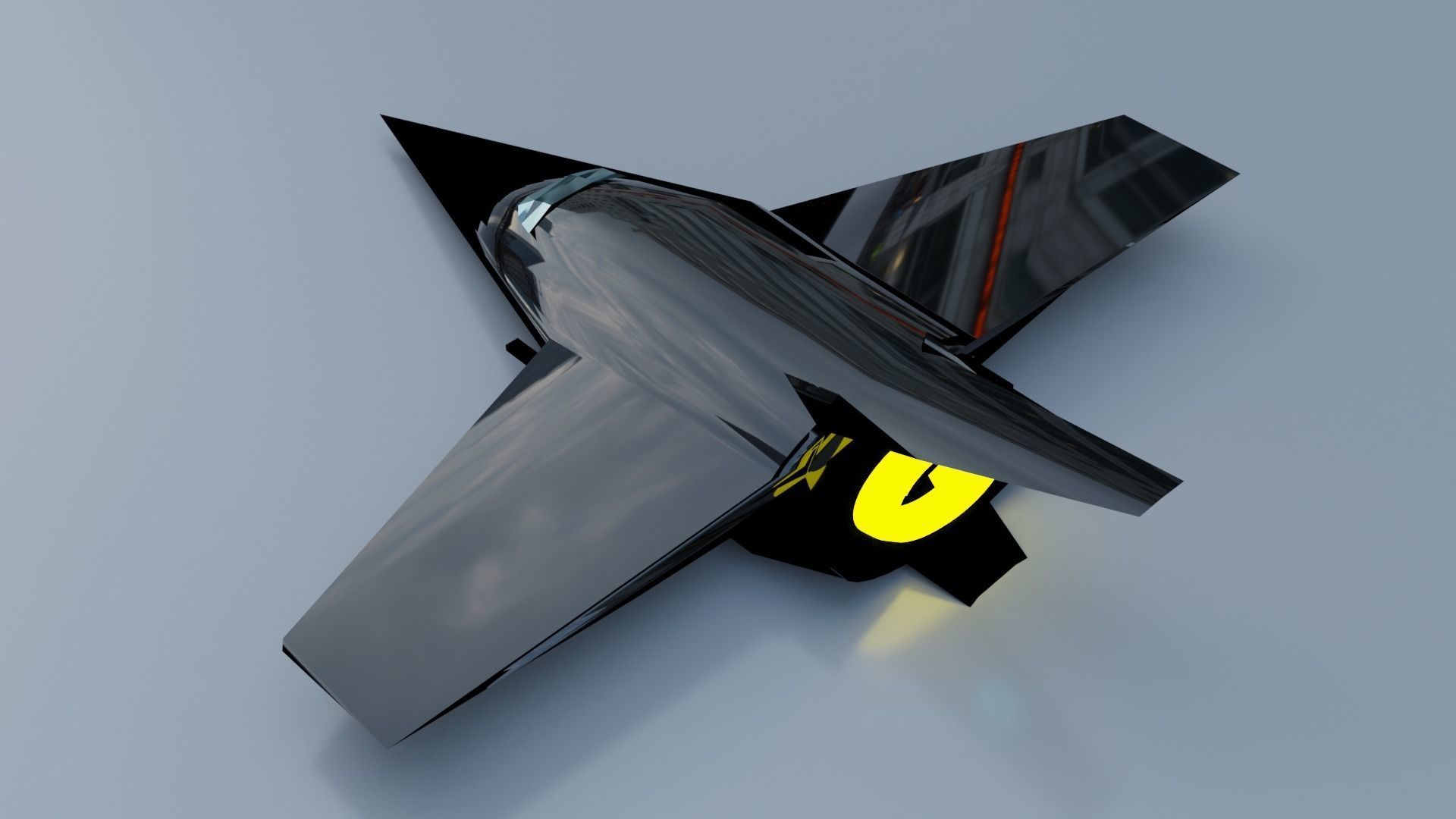 Sci-fi Stealth Plane free VR / AR / low-poly 3D model | CGTrader