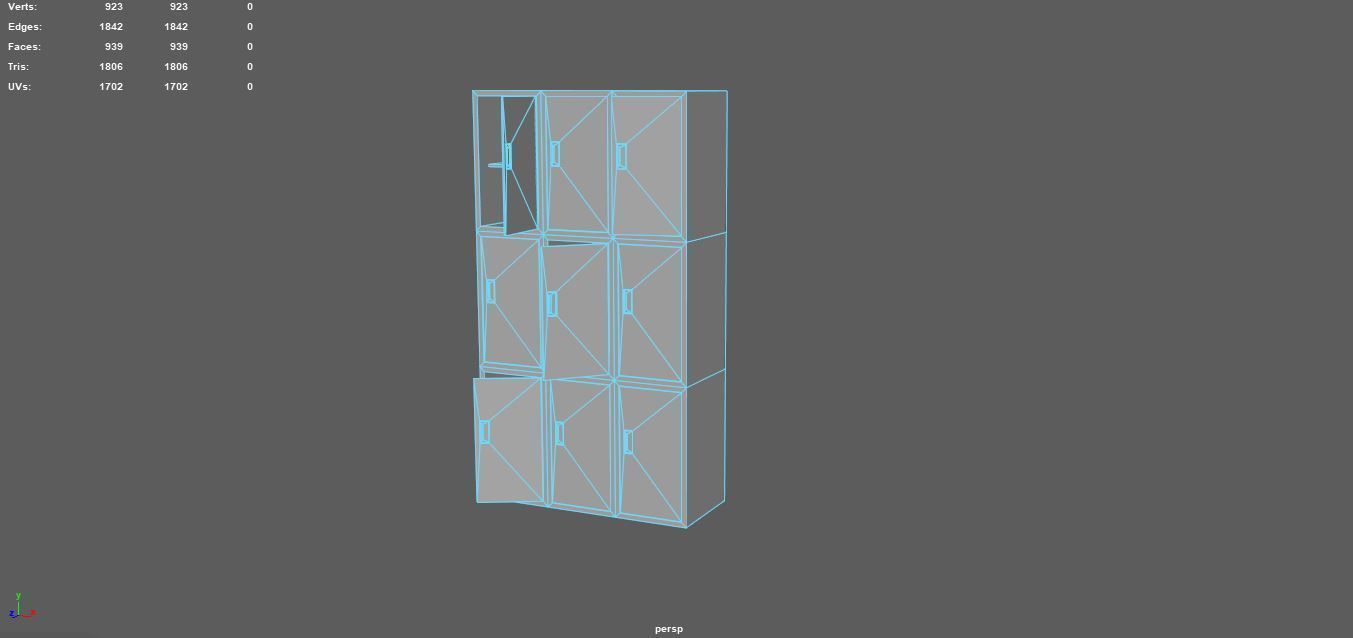 3D model Locker Office - 01 VR / AR / low-poly | CGTrader