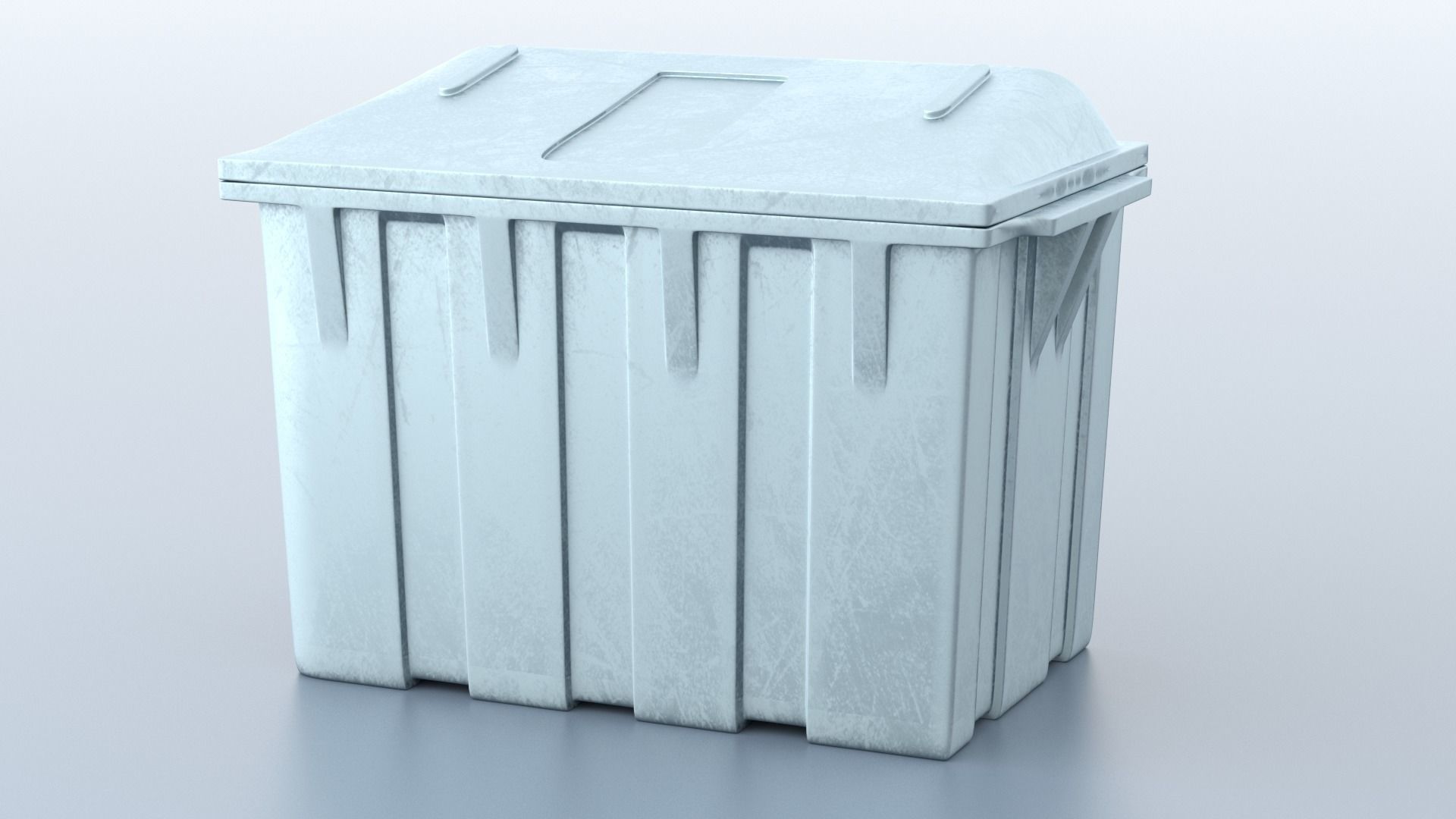 Metal Big Garbage Container 3D model | CGTrader