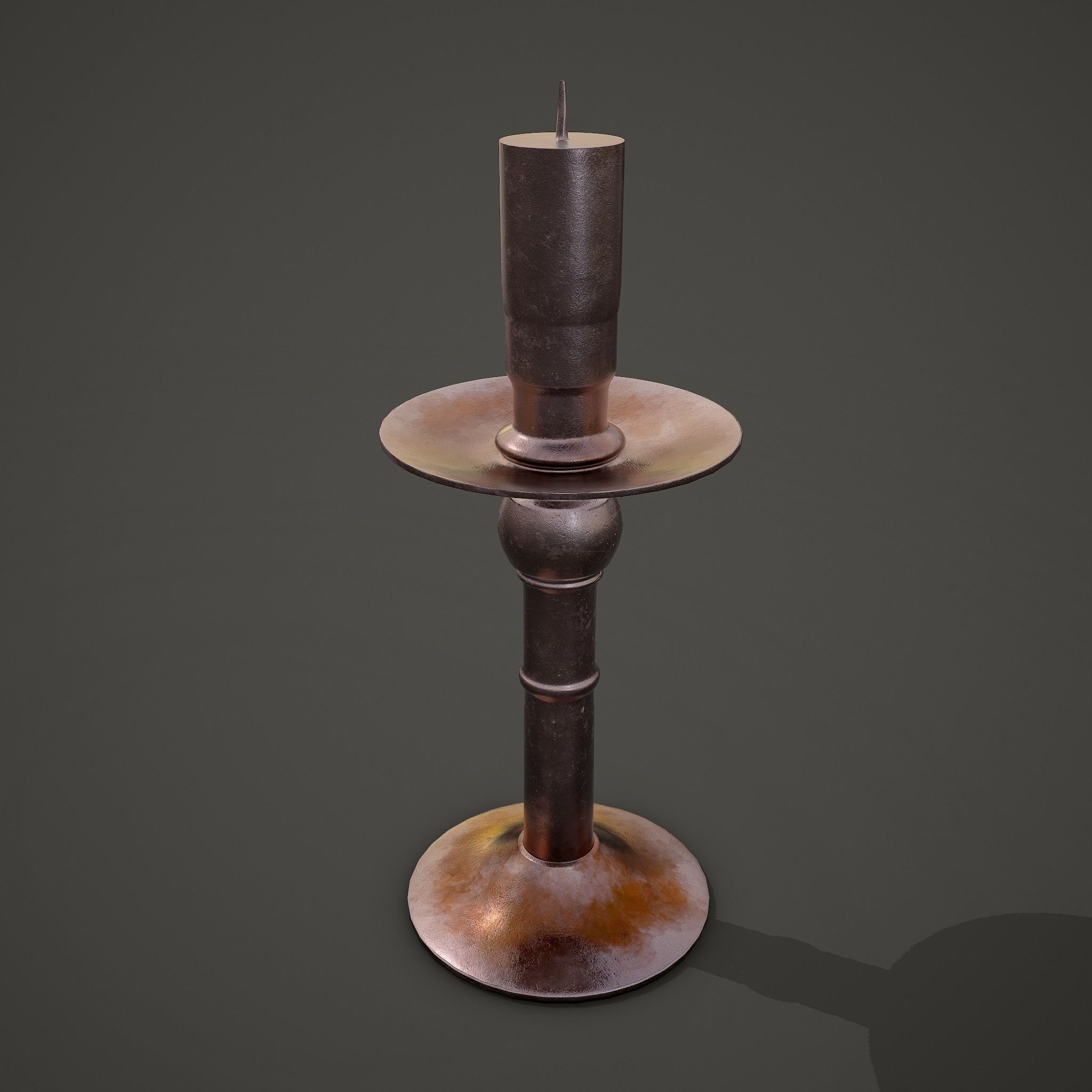 Medieval Style Candle Holder Version 01 3D model | CGTrader