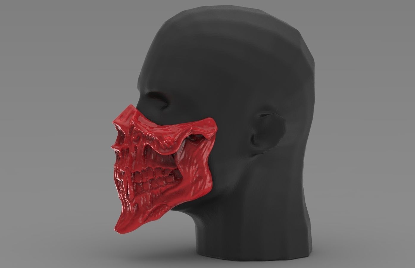 DEMON MASK 3D model 3D printable | CGTrader