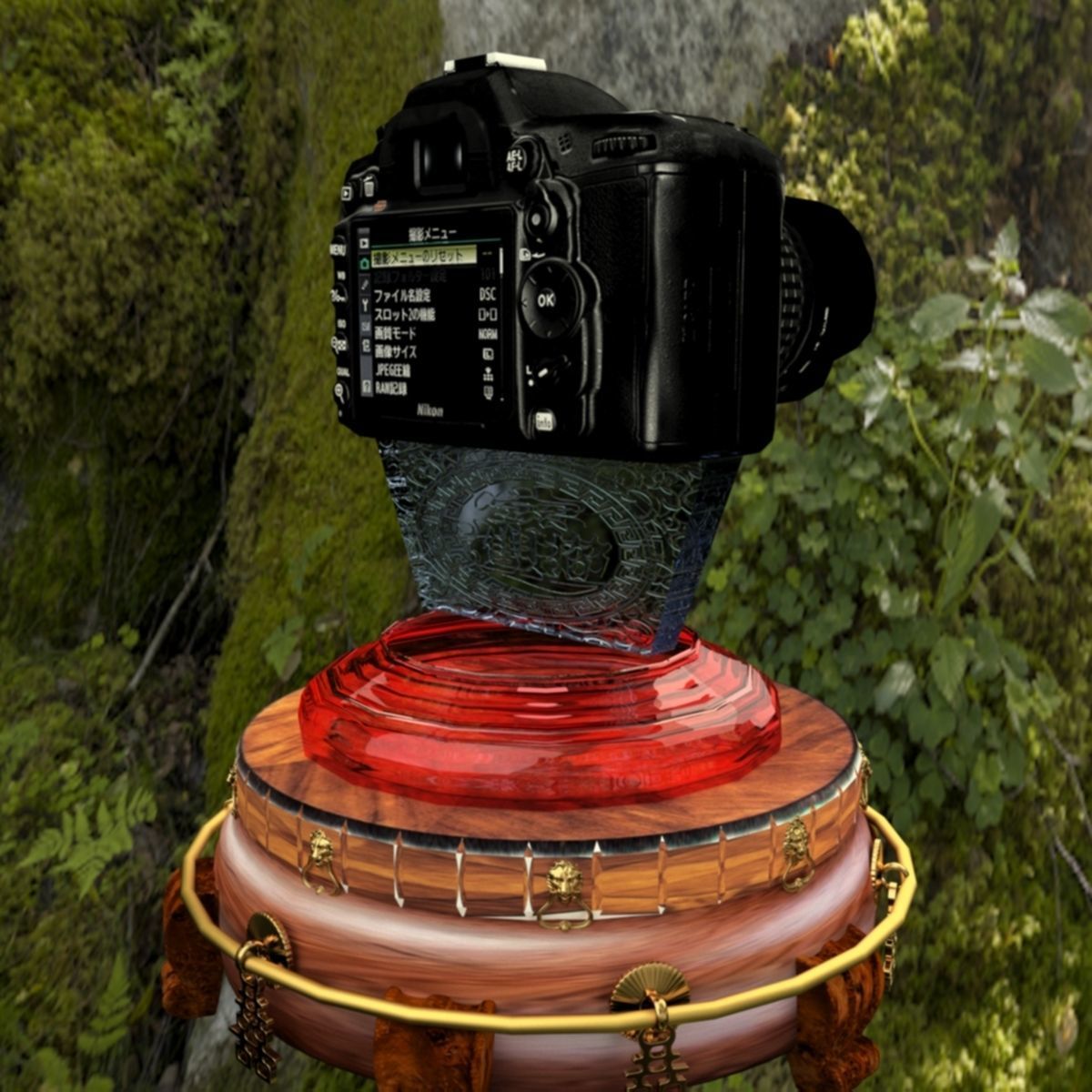 Chinese display stand with camera 3D model | CGTrader