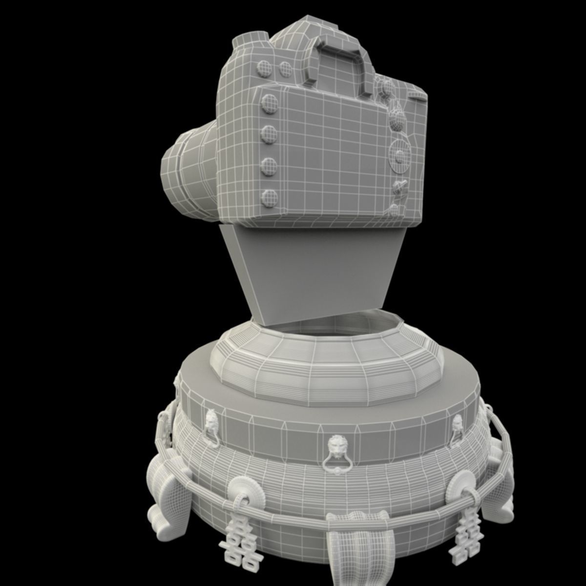 Chinese display stand with camera 3D model | CGTrader