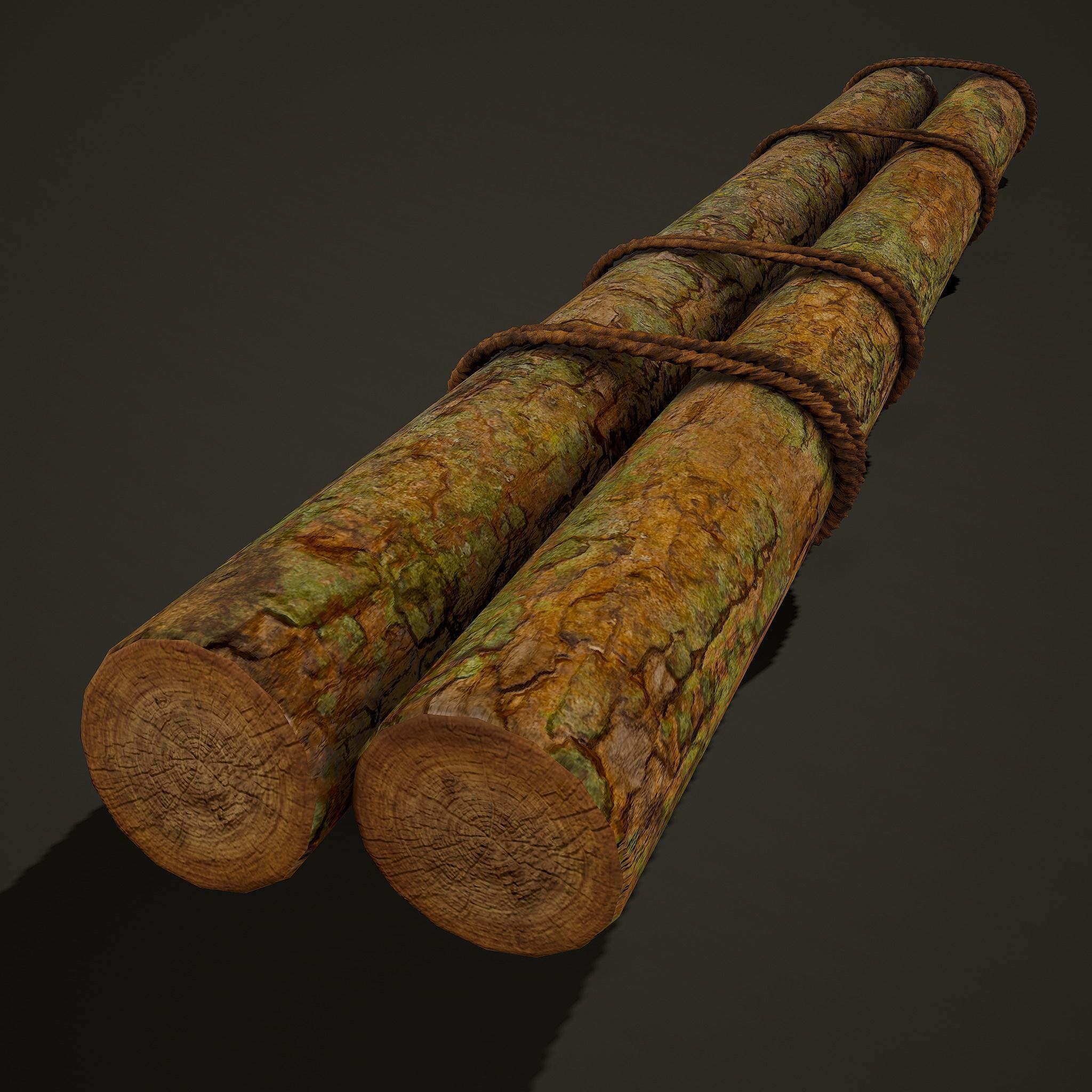 Tied Logs with Rope 3D model | CGTrader