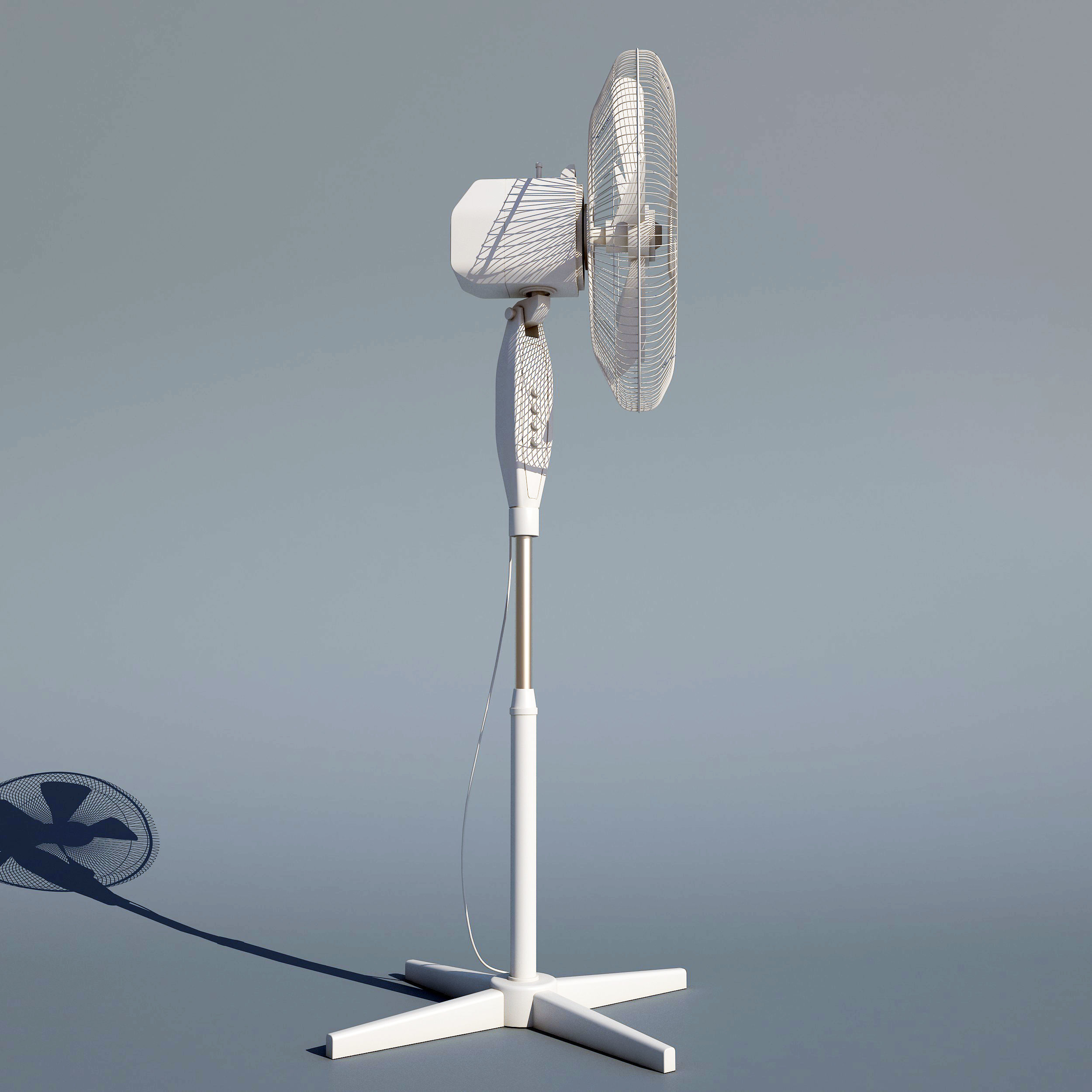 Pedestal Fan - Working 3D model animated | CGTrader