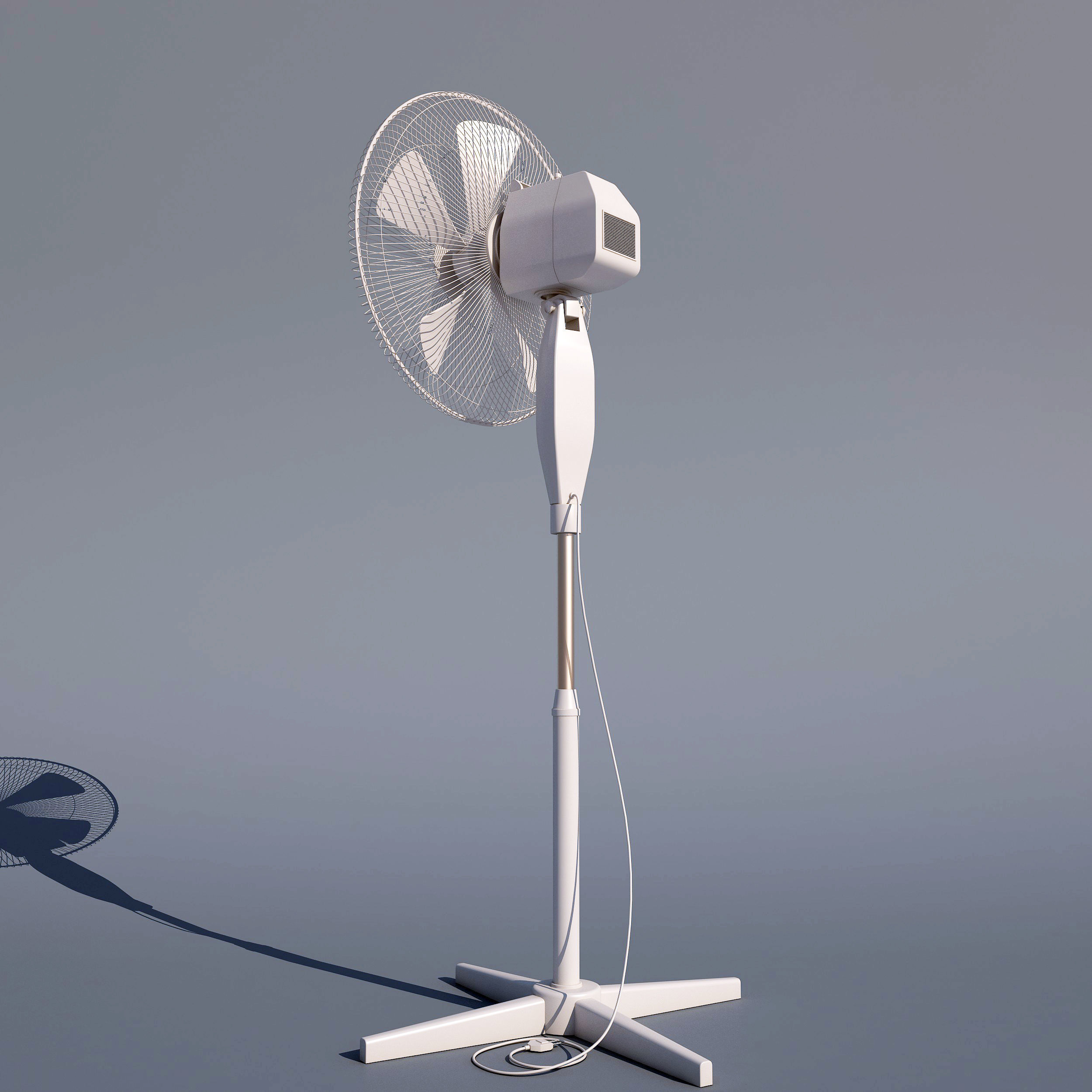 Pedestal Fan - Working 3D model animated | CGTrader