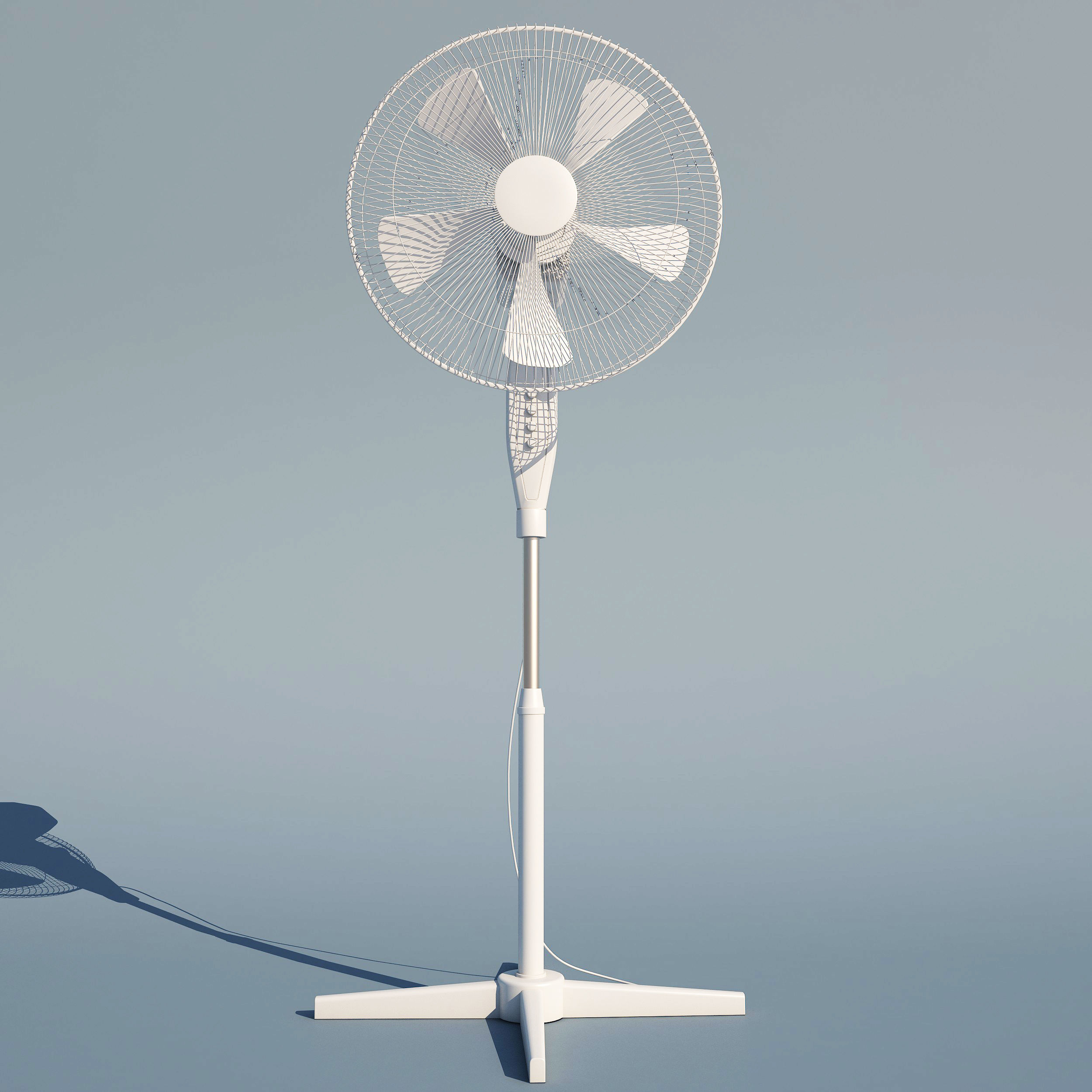 Pedestal Fan - Working 3D model animated | CGTrader