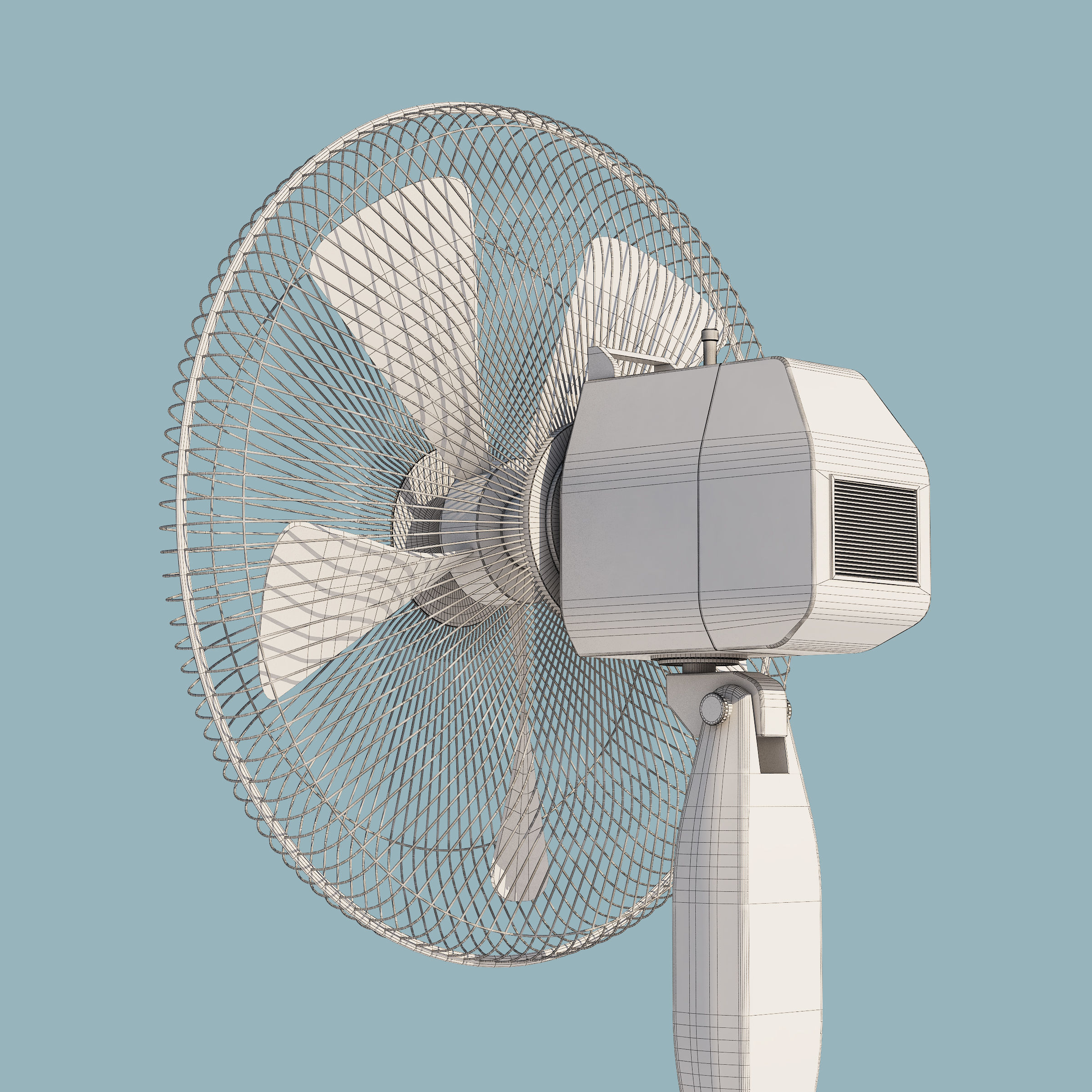 Pedestal Fan - Working 3D model animated | CGTrader
