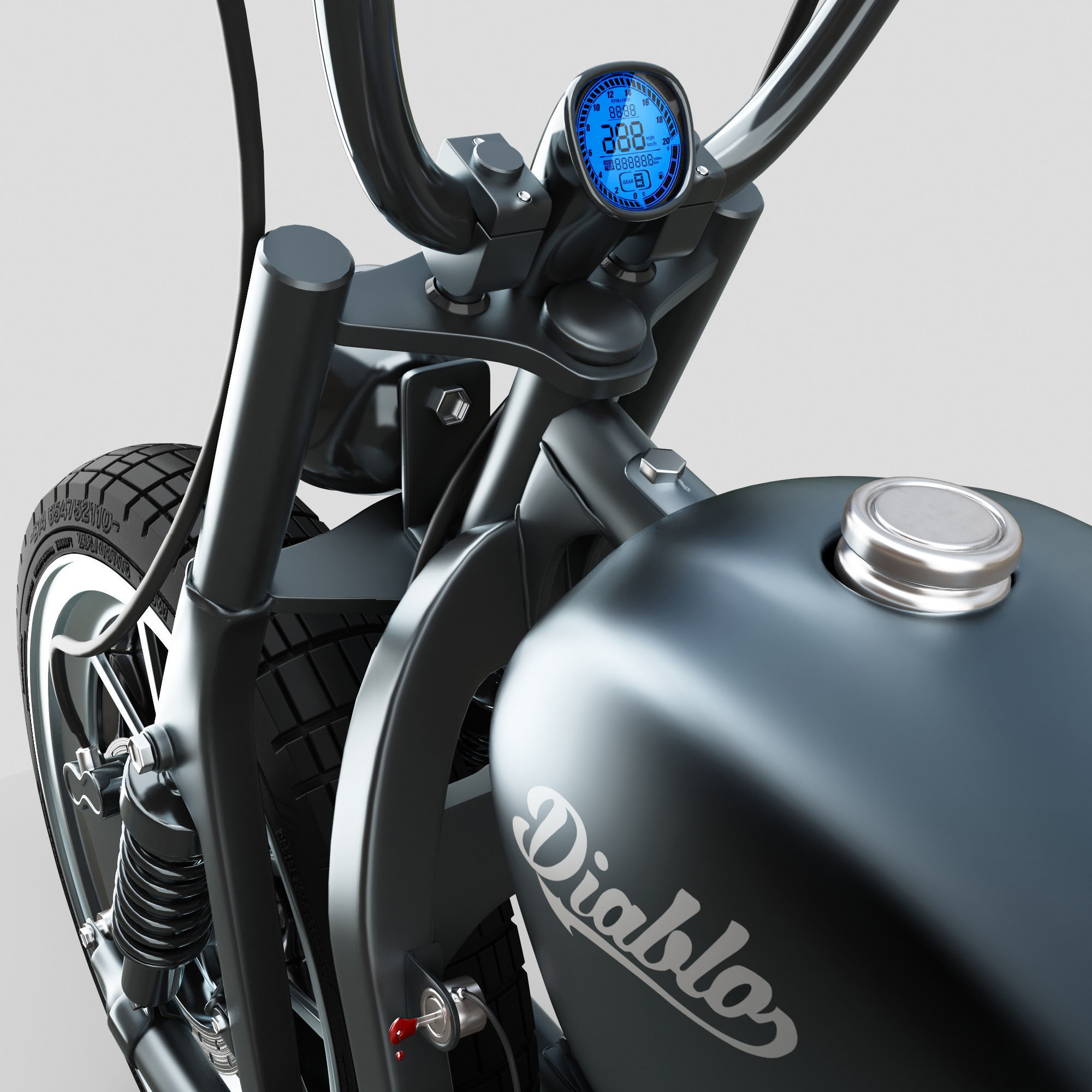 Motorcycle diablo 3D model | CGTrader