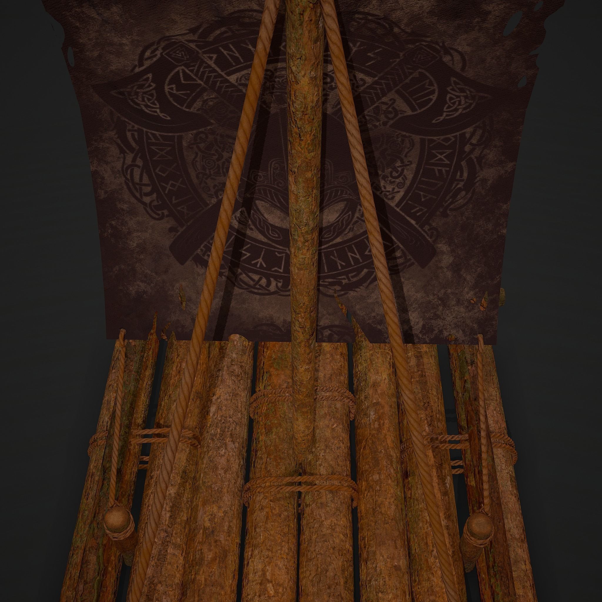 Medieval Raft 3D model | CGTrader