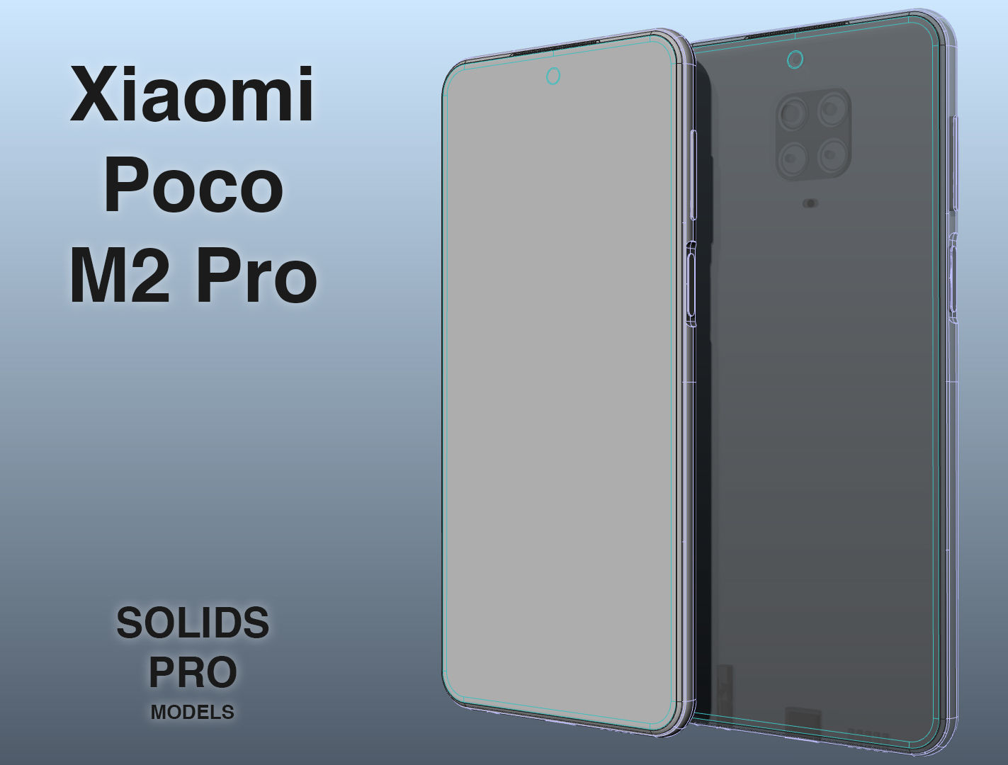 Xiaomi Poco M2 Pro Solid Nurbs 3D model | CGTrader
