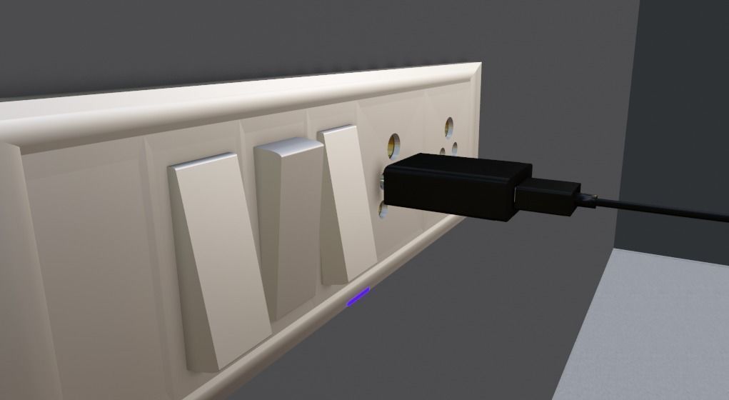 Electric Switch Board and Charger 3D Model free Download free 3D model ...