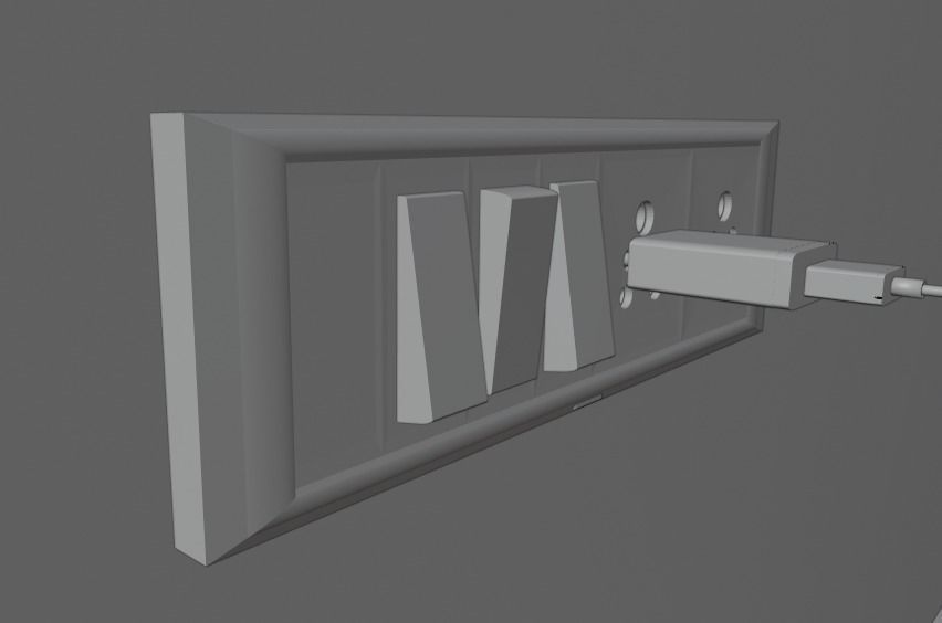 Electric Switch Board and Charger 3D Model free Download free 3D model ...