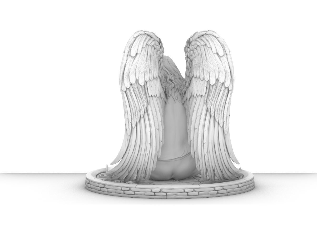 Enslaved Fallen Angel 3d model 3D model 3D printable | CGTrader