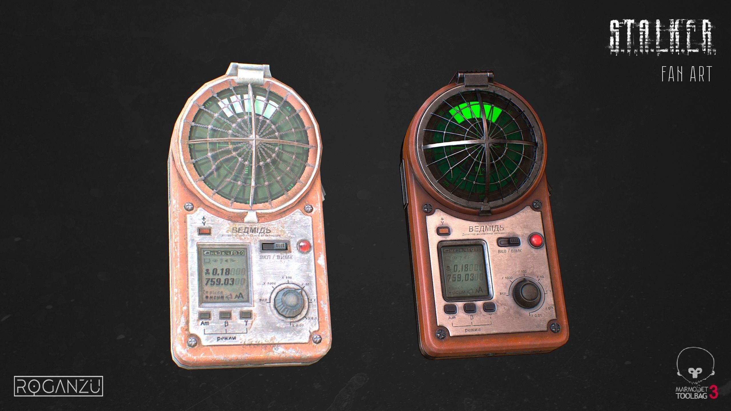 PBR Bear Detector from STALKER Fan Art free VR / AR / low-poly 3D model ...