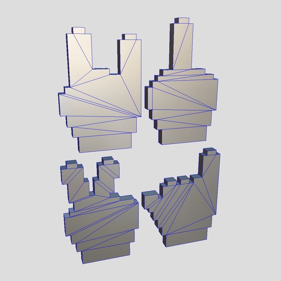 3D model Cursor Hand Pack 2 VR / AR / low-poly | CGTrader