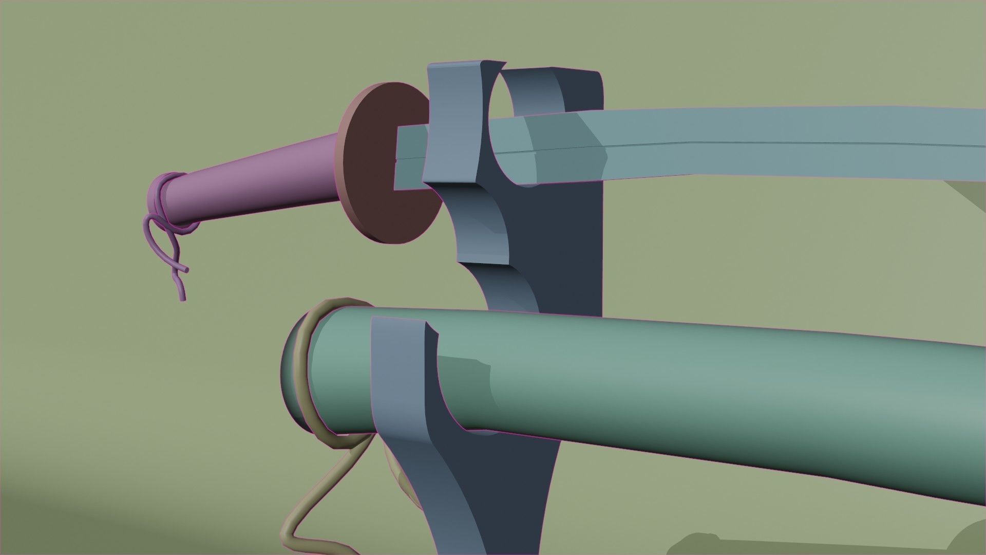 3D model Sward cgi Design Modeling Blender Model Project VR / AR / low ...