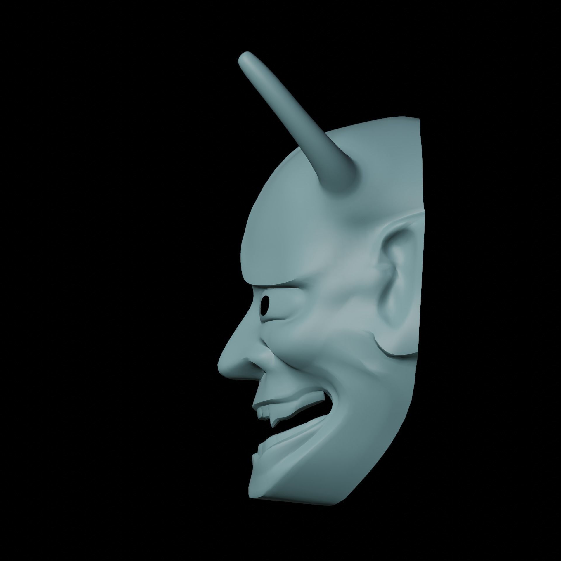 Noh Theatre Mask Japanese Hannya mask 3D model | CGTrader