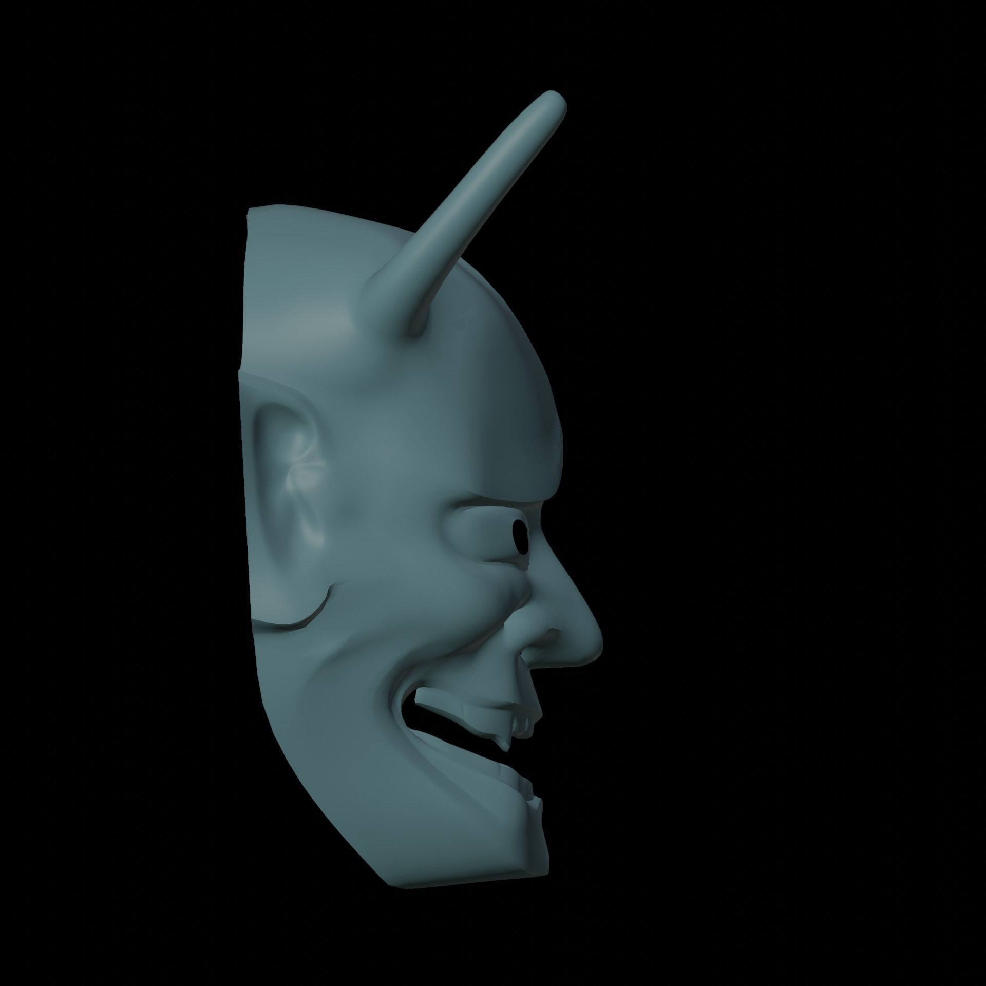 Noh Theatre Mask Japanese Hannya mask 3D model | CGTrader