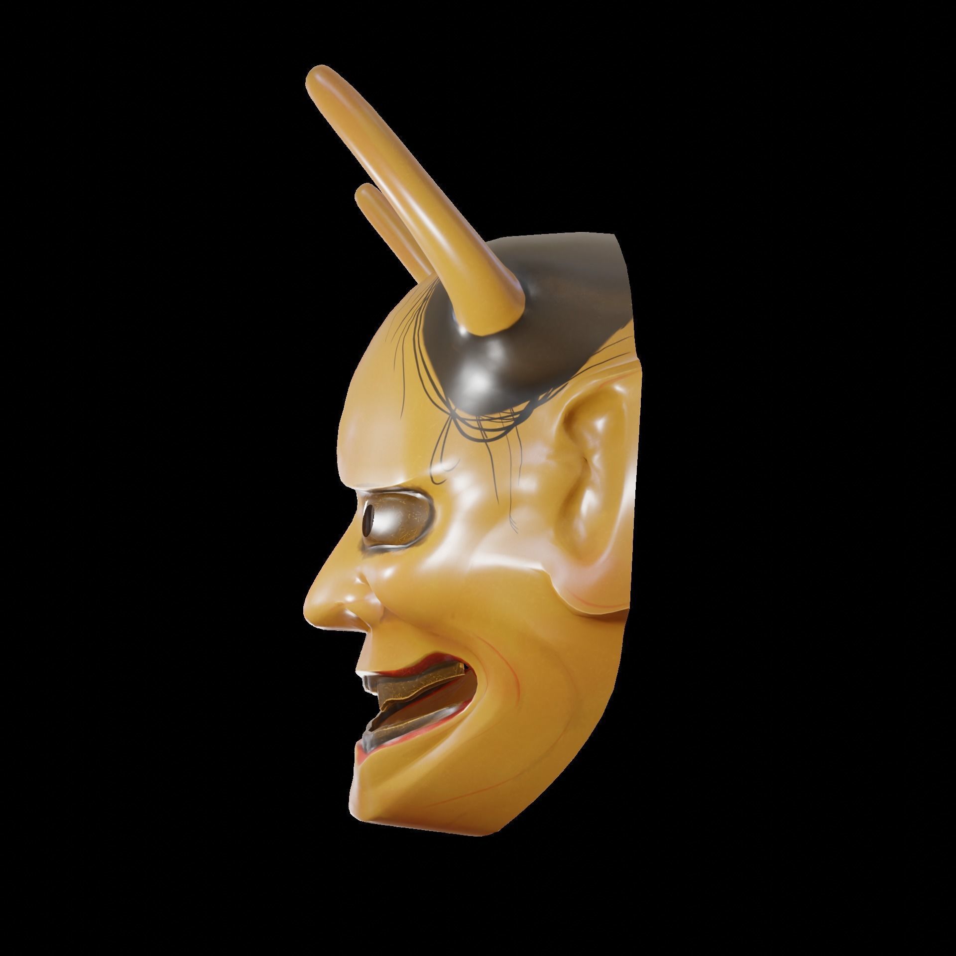 Noh Theatre Mask Japanese Hannya mask 3D model | CGTrader