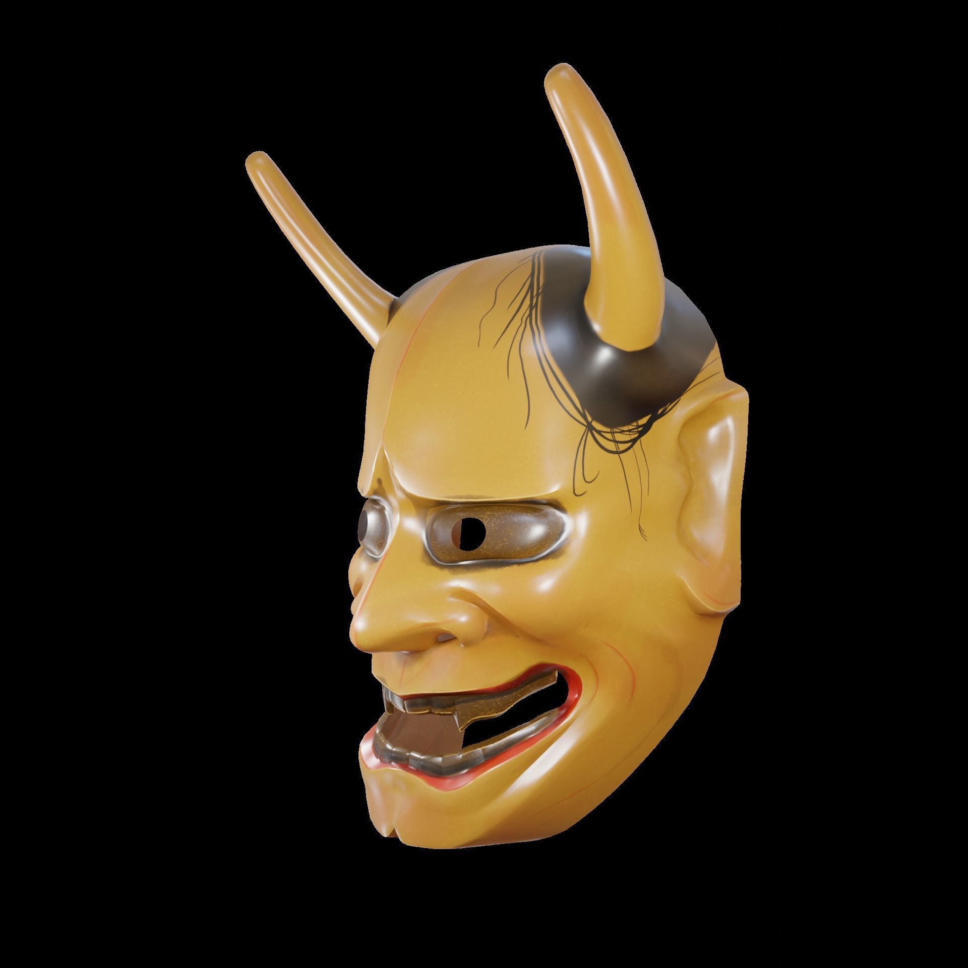 Noh Theatre Mask Japanese Hannya mask 3D model | CGTrader