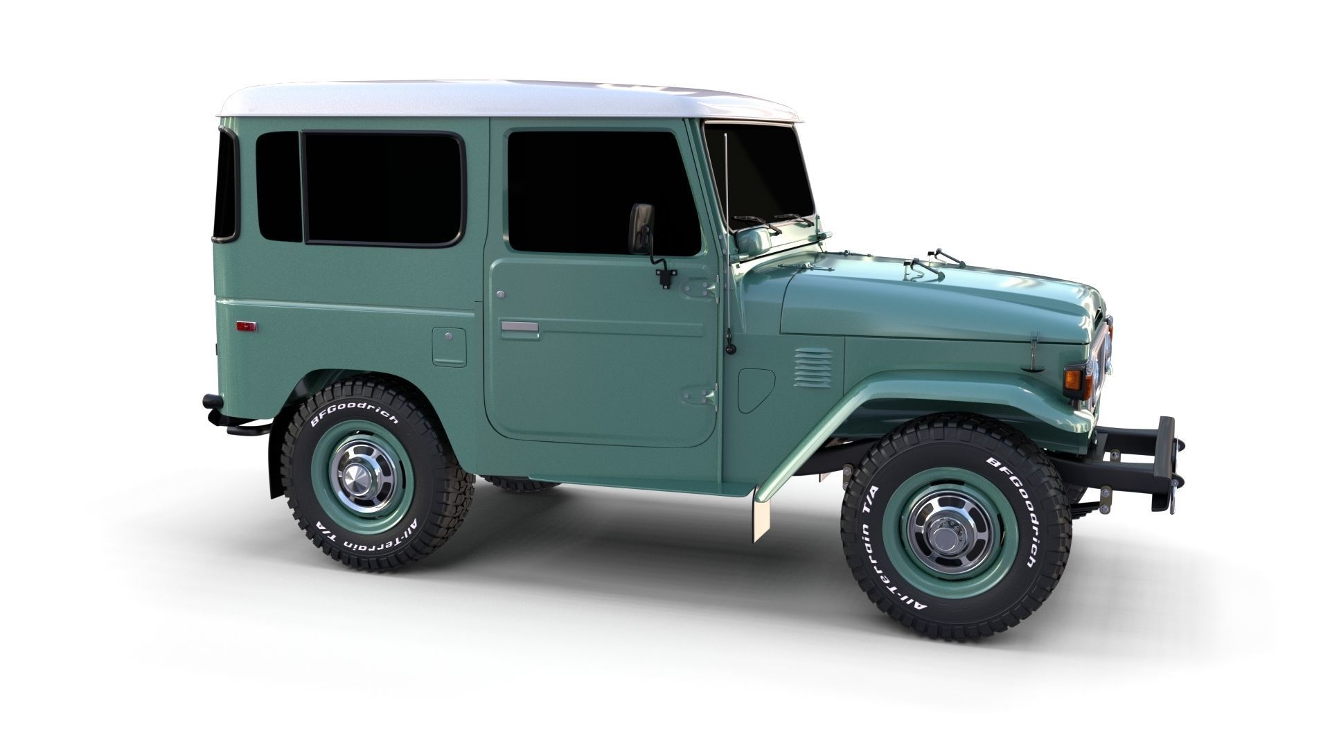 Toyota Land Cruiser FJ 40 with Chassis 3D model | CGTrader