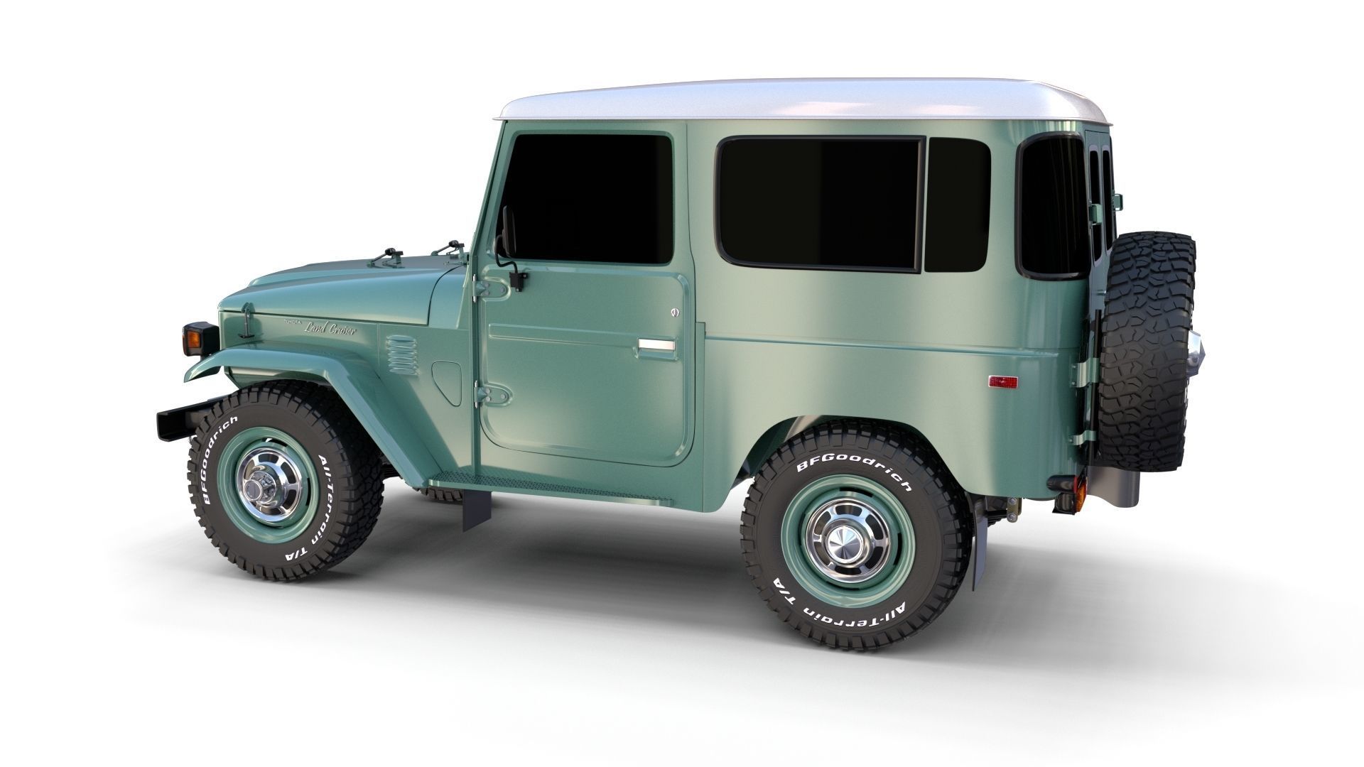 Toyota Land Cruiser FJ 40 with Chassis 3D model | CGTrader