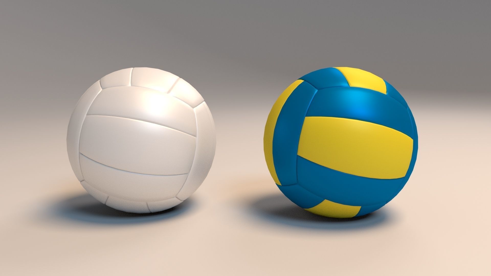 3D model Beach Sport Balls VR / AR / low-poly | CGTrader