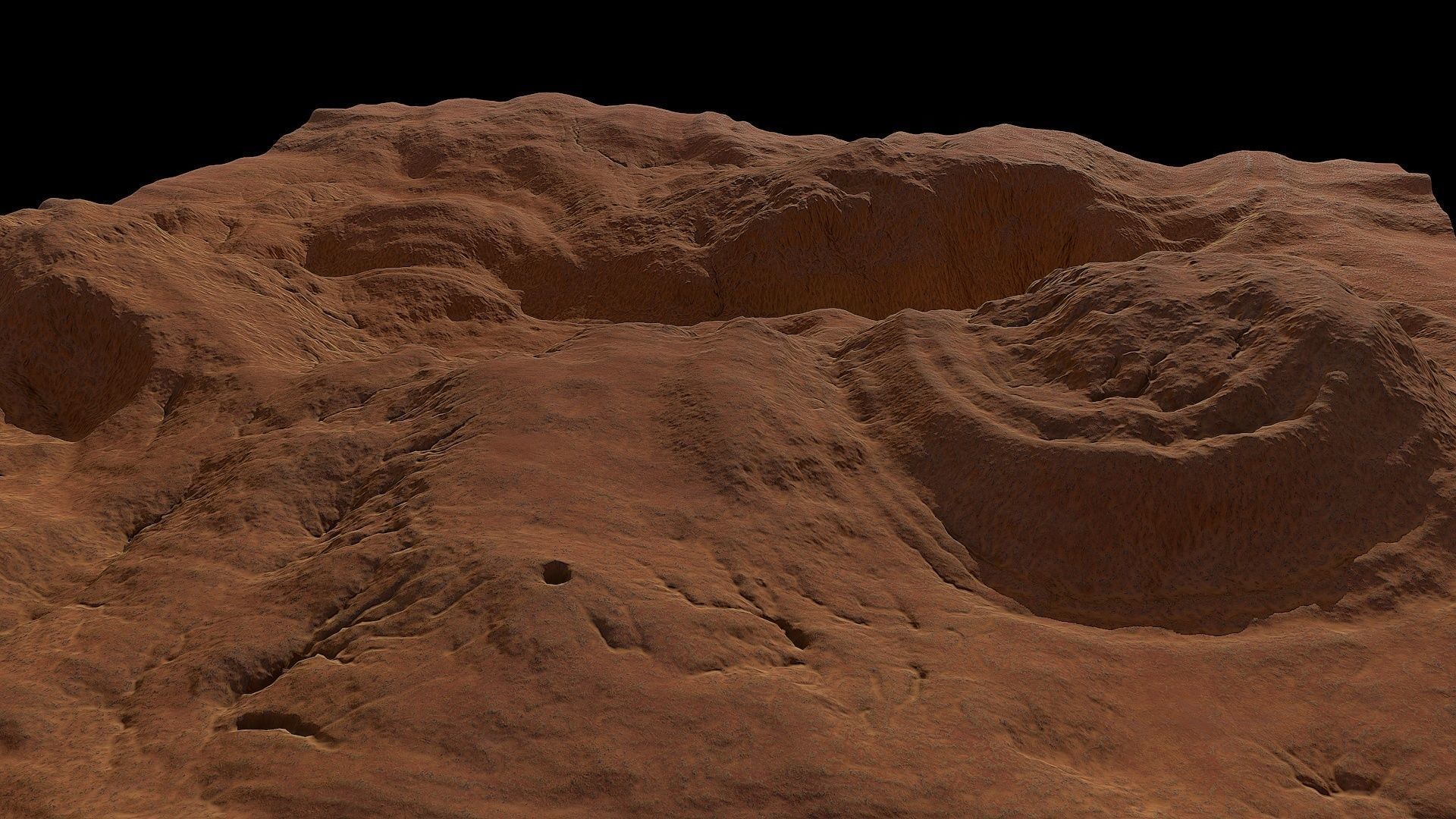 3D model Tileable sci fi Venus landscape environment asset VR / AR ...