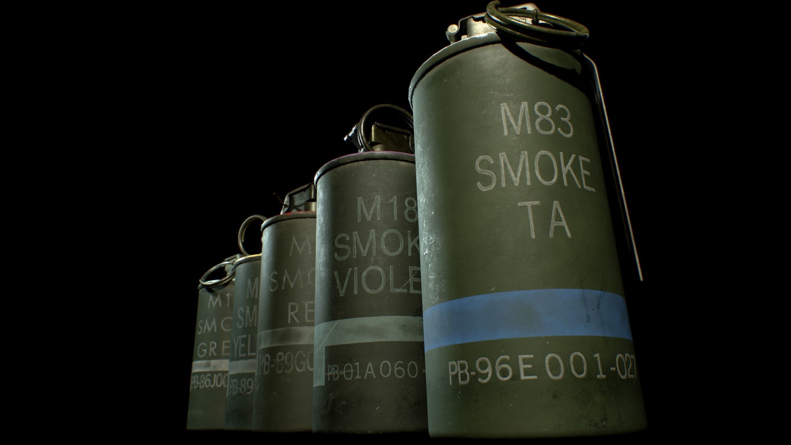 3D model M18 and M83 Smoke Grenades VR / AR / low-poly | CGTrader