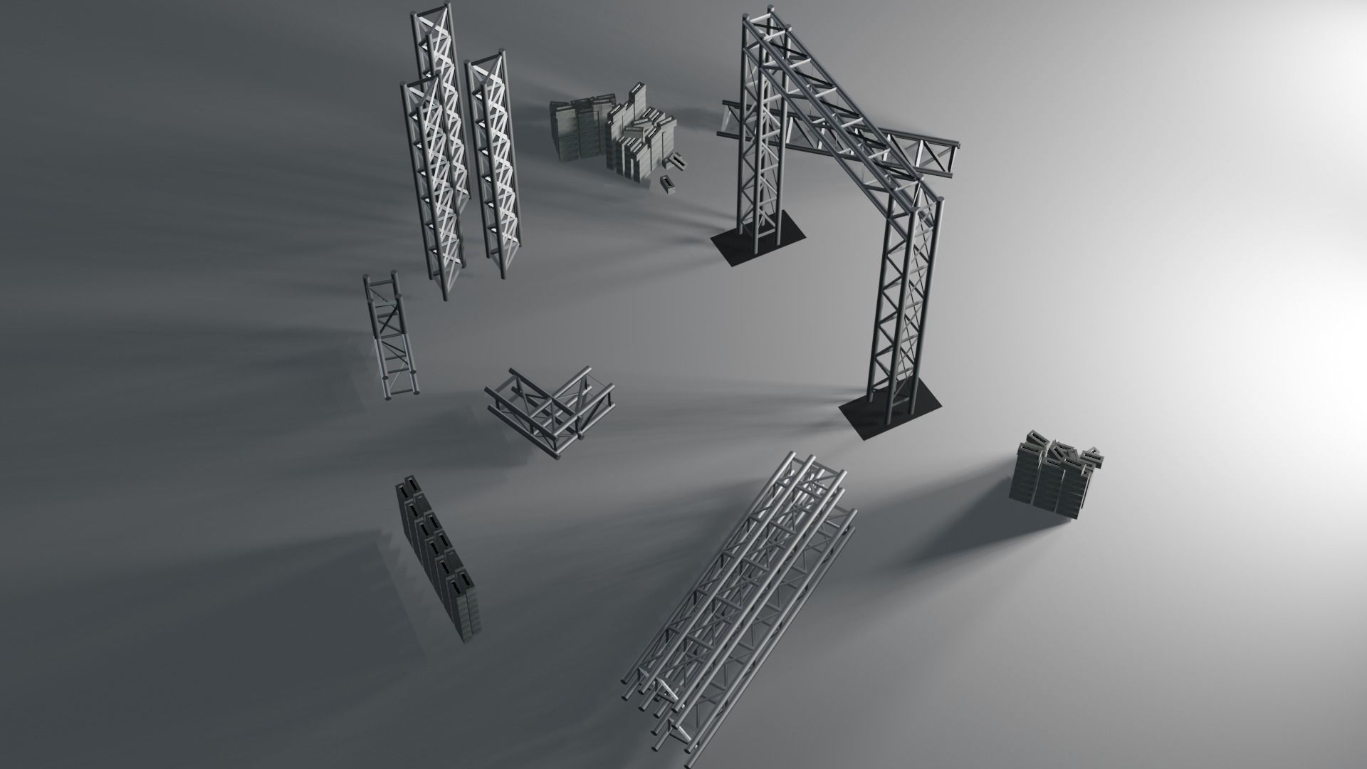 3D model Truss System VR / AR / low-poly | CGTrader