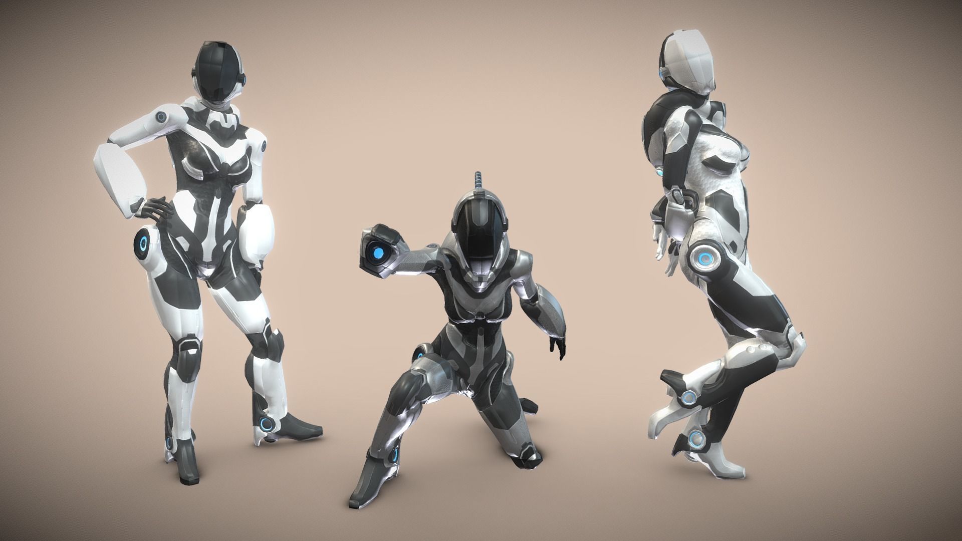 3D model Astro Girl VR / AR / low-poly | CGTrader