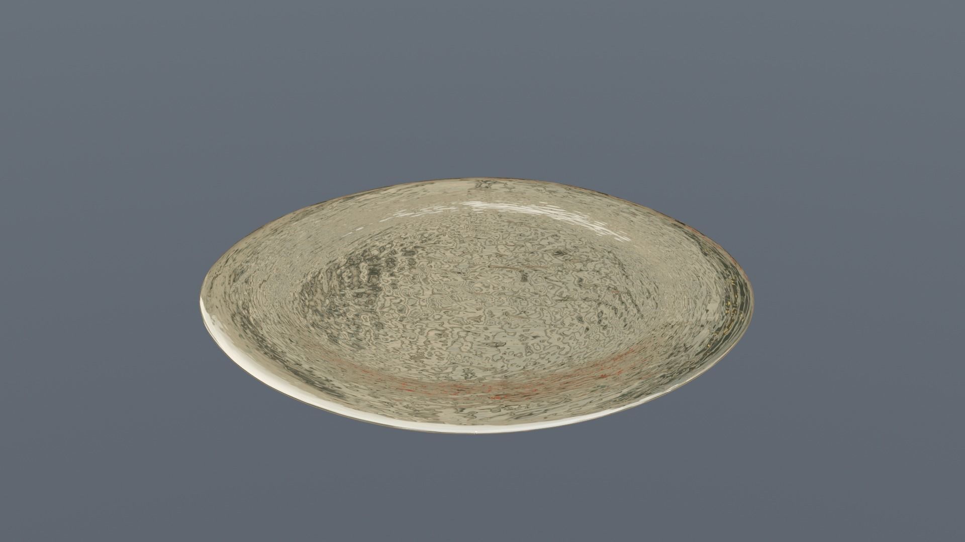 gold leaf medieval plate 3D model | CGTrader