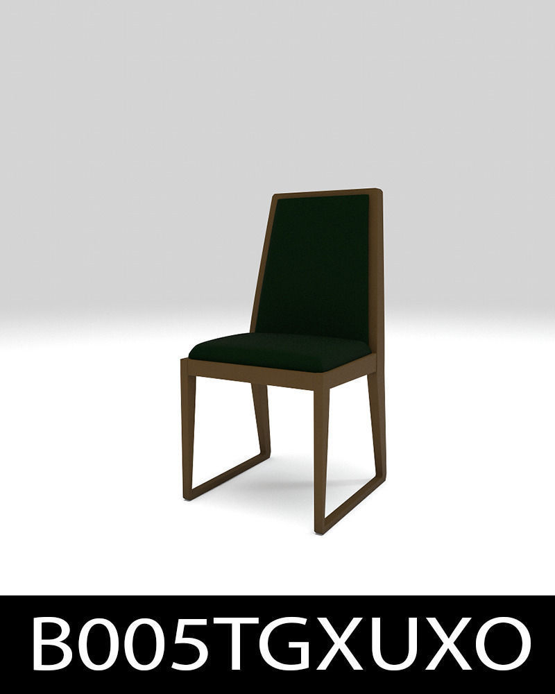 102 Simple Black Chair 3D model | CGTrader