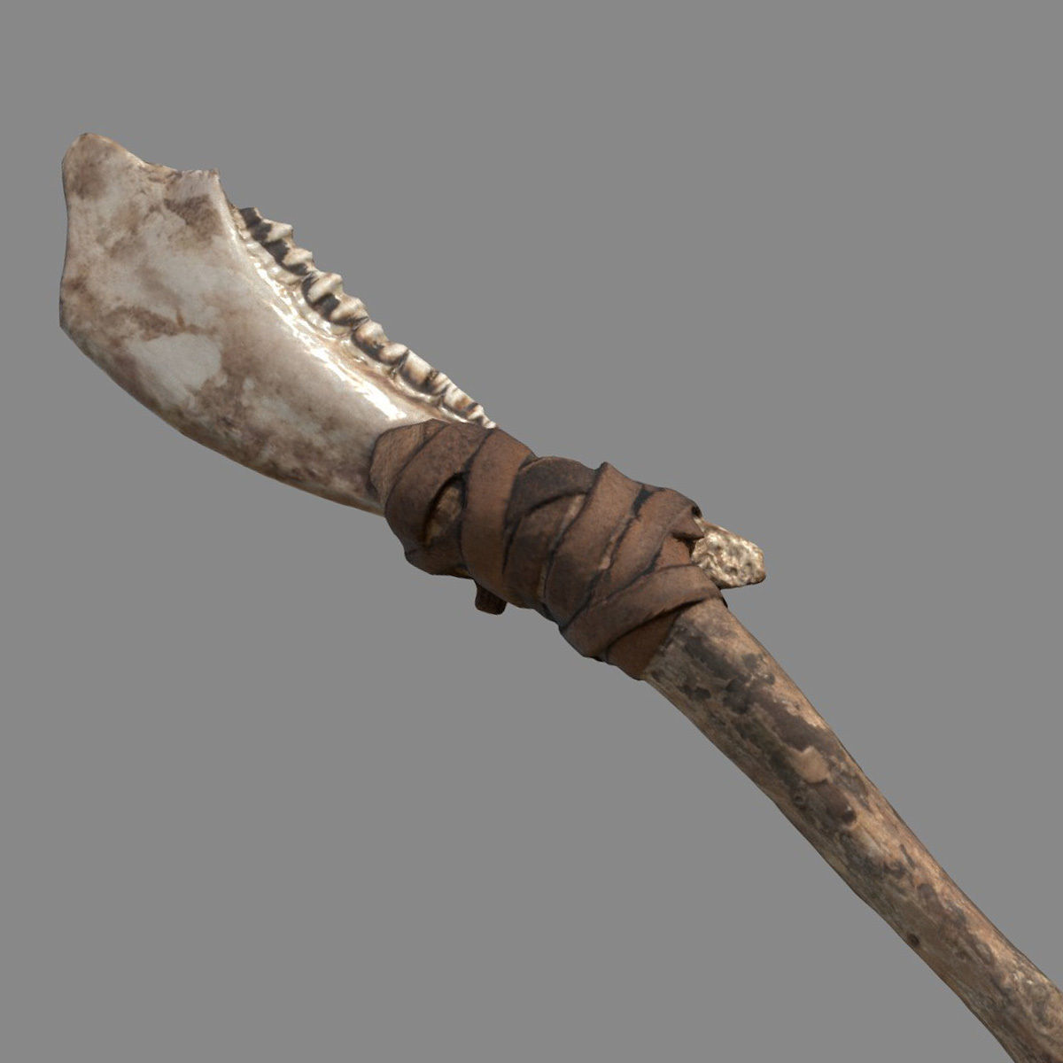 3D model Primitive Axe -Bone and stone Collection VR / AR / low-poly ...