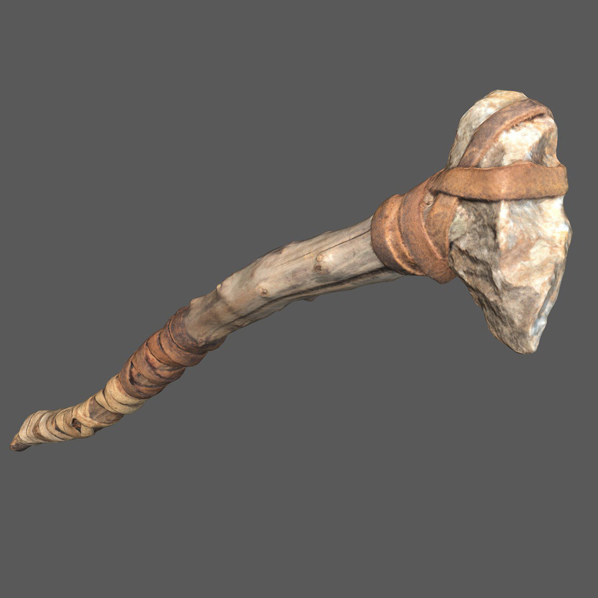 3D model Primitive Axe -Bone and stone Collection VR / AR / low-poly ...