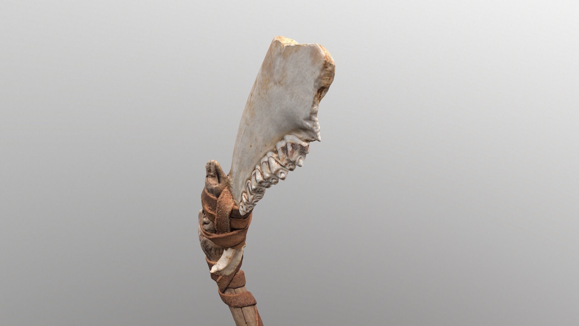 3D model Primitive Axe -Bone and stone Collection VR / AR / low-poly ...