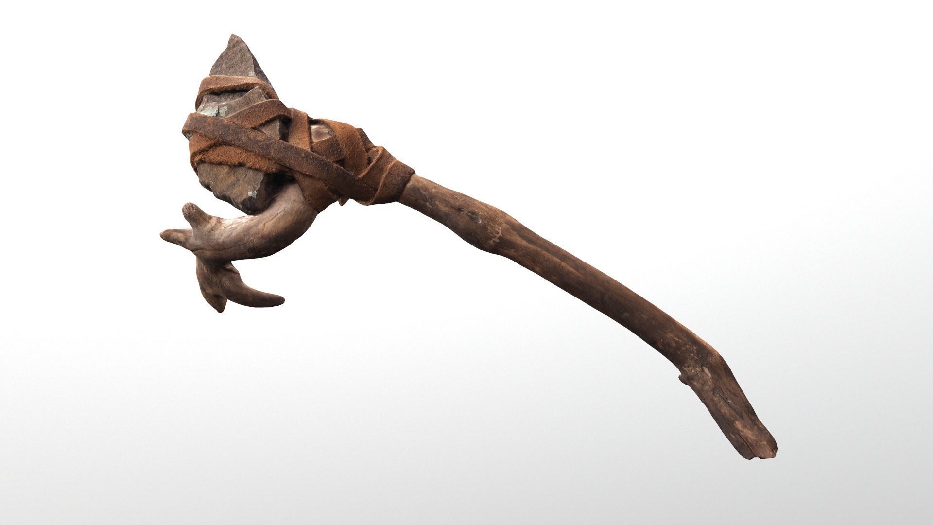 3D model Primitive Axe -Bone and stone Collection VR / AR / low-poly ...