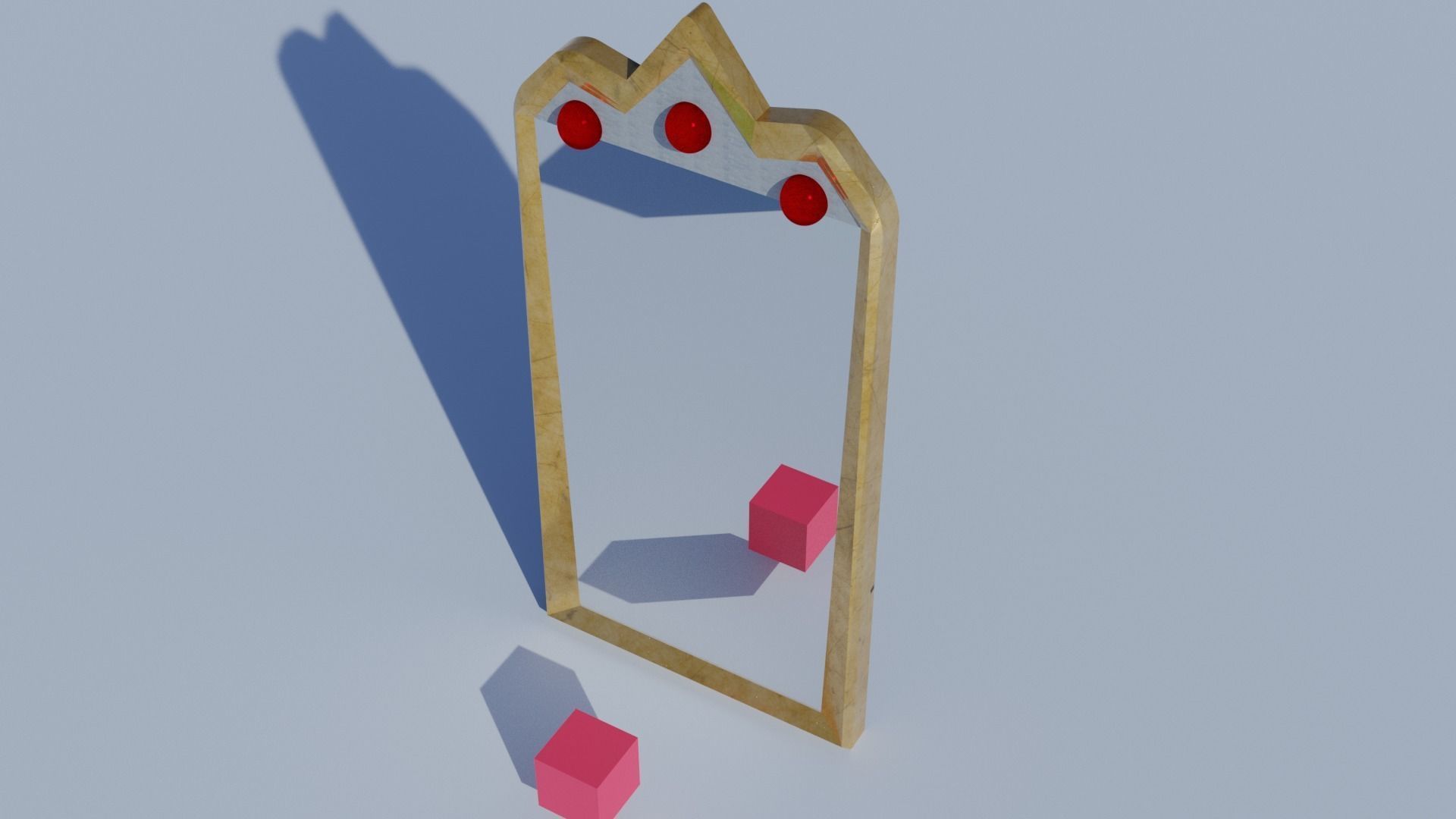 Mirror 3D Model cubes in it free 3D model | CGTrader