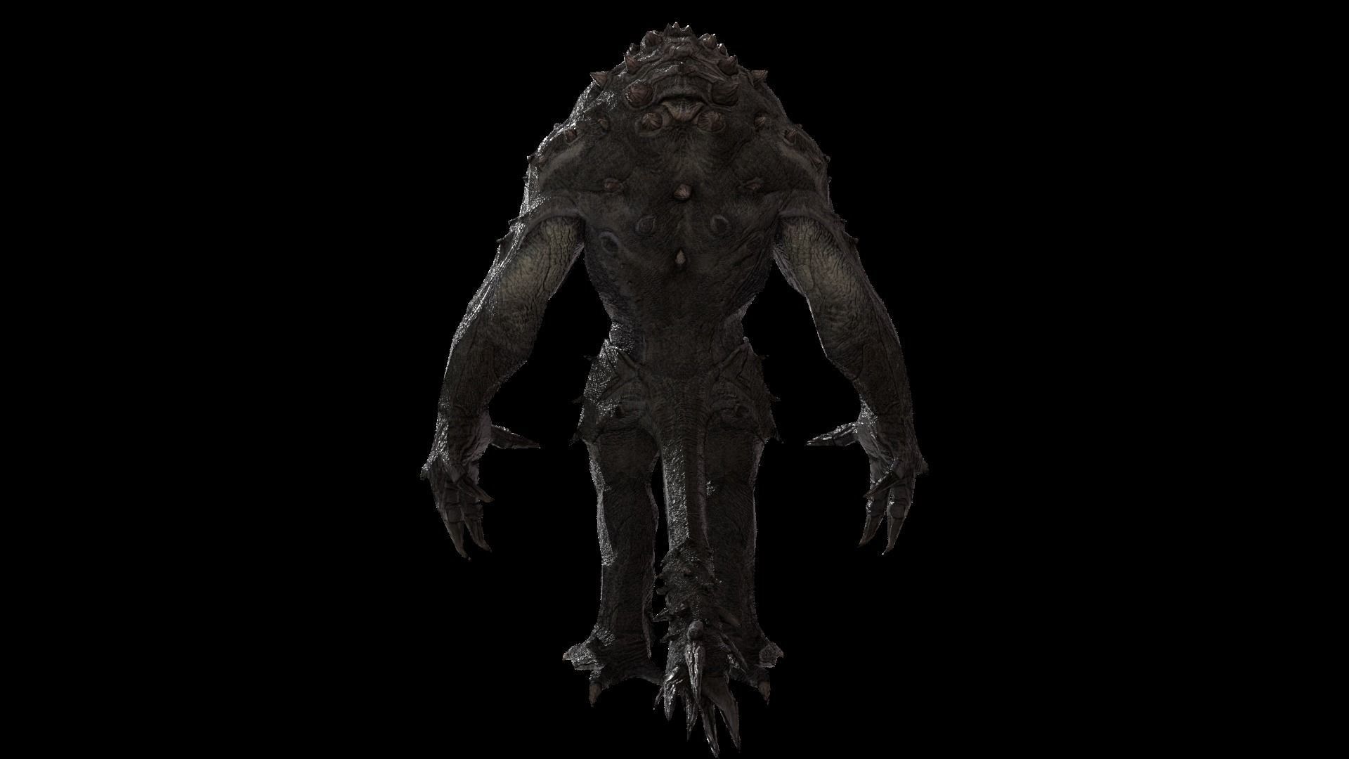 monster creature with long arms and legs 3D model rigged | CGTrader