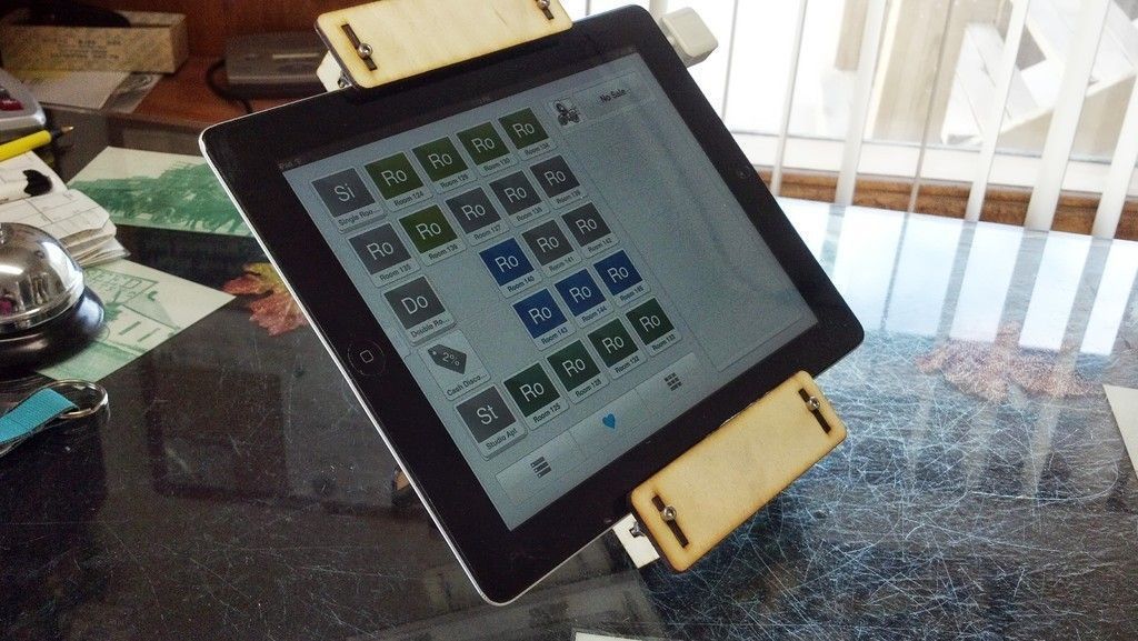 iPad 2 Register Point of Sale Stand free 3D model 3D printable | CGTrader