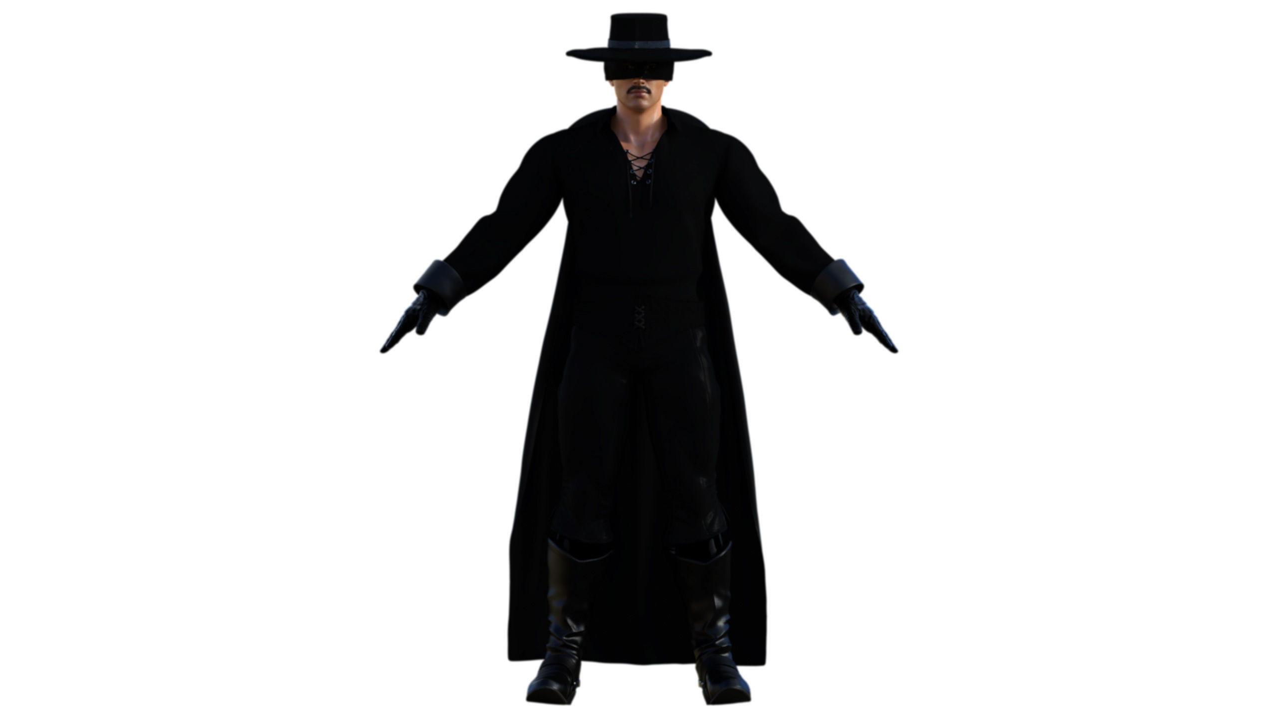 El Zorro 3D model animated rigged | CGTrader