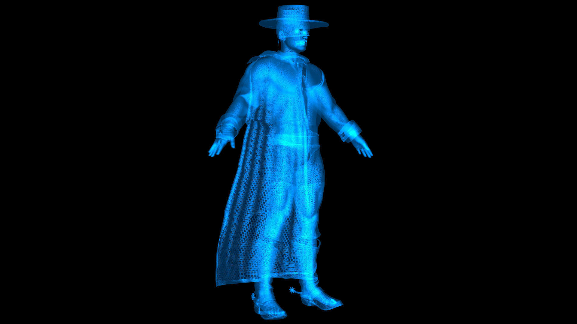 El Zorro 3D model animated rigged | CGTrader