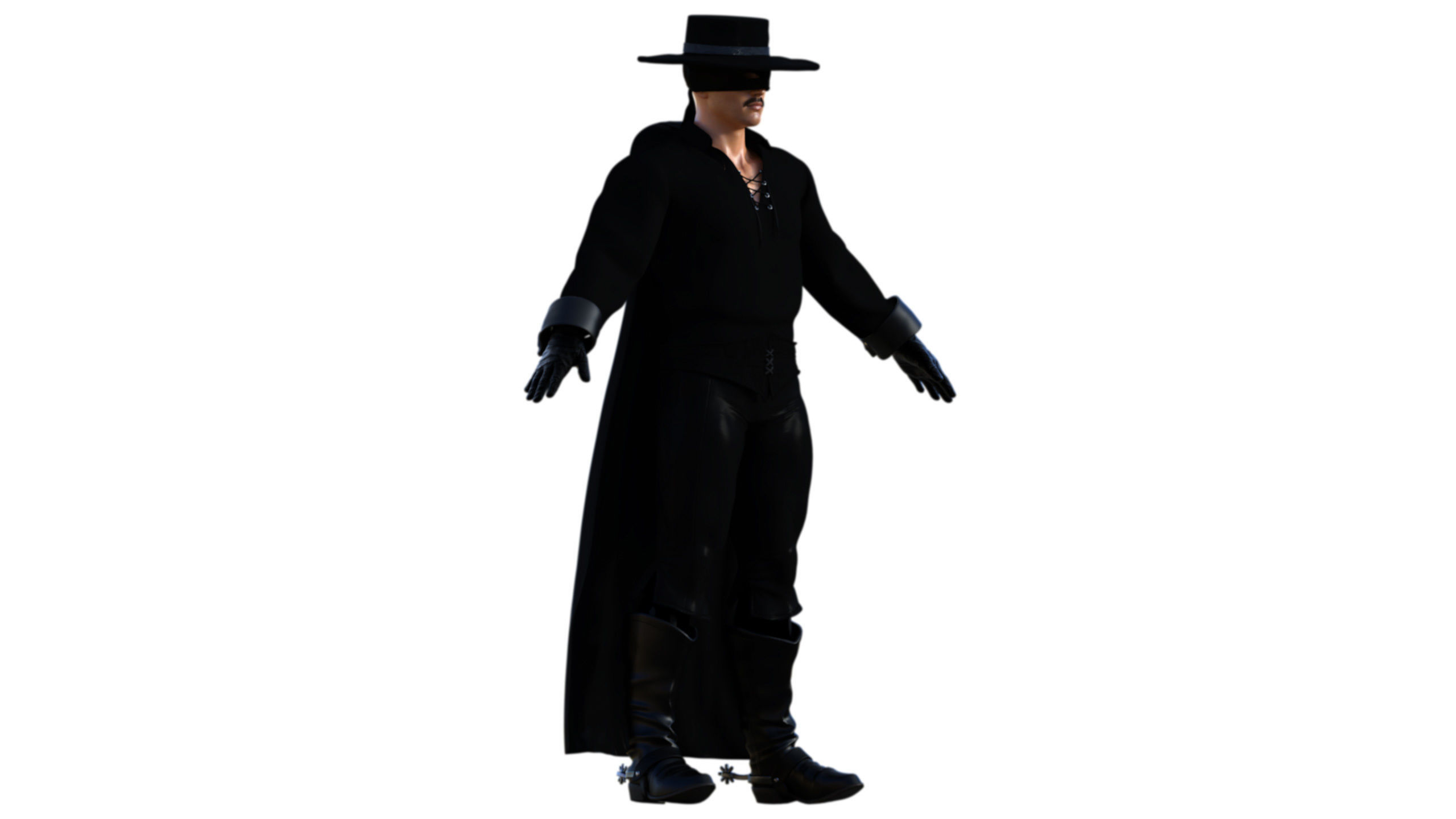 El Zorro 3D model animated rigged | CGTrader