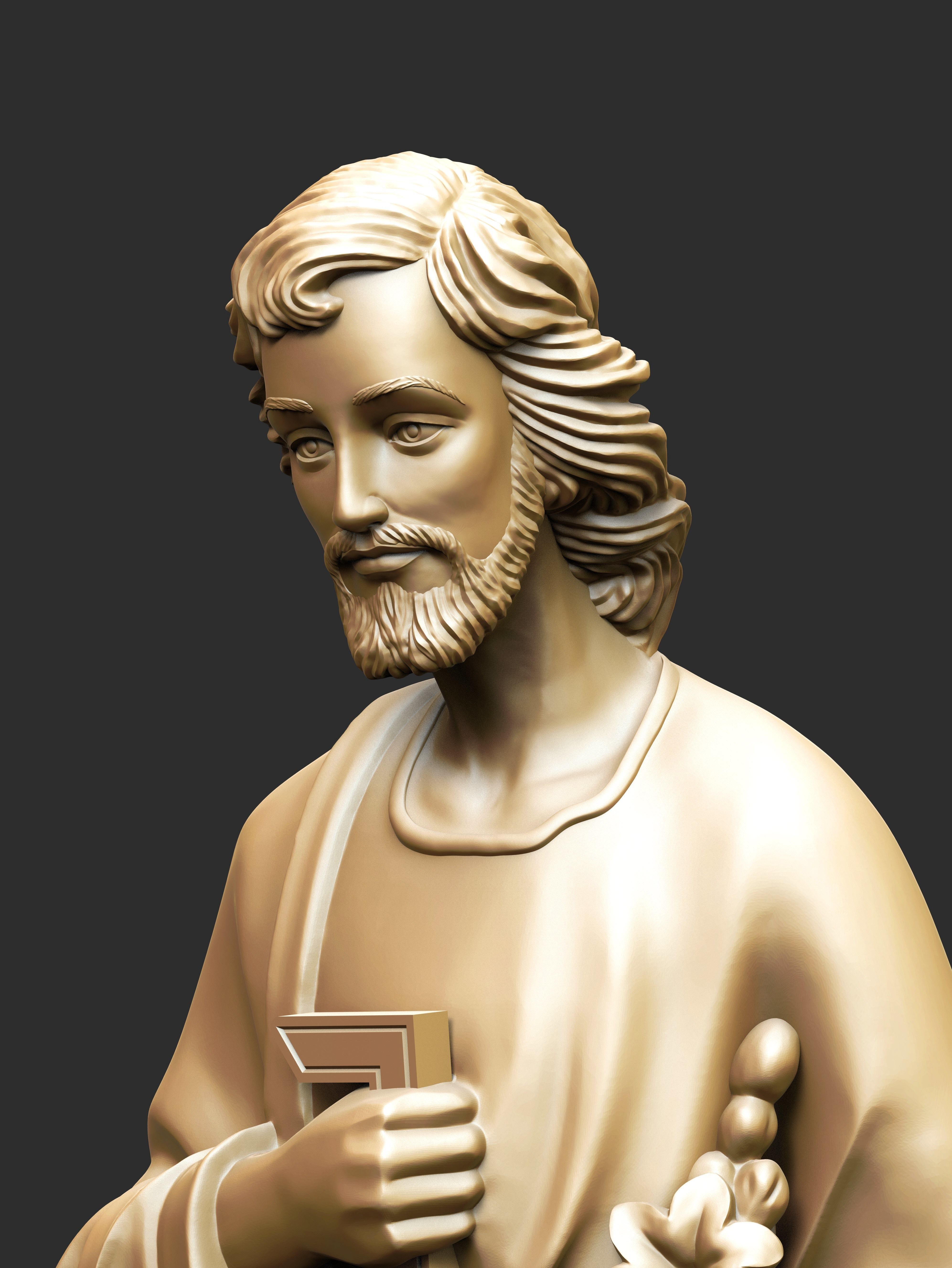 Saint Joseph Worker 3D model 3D printable | CGTrader