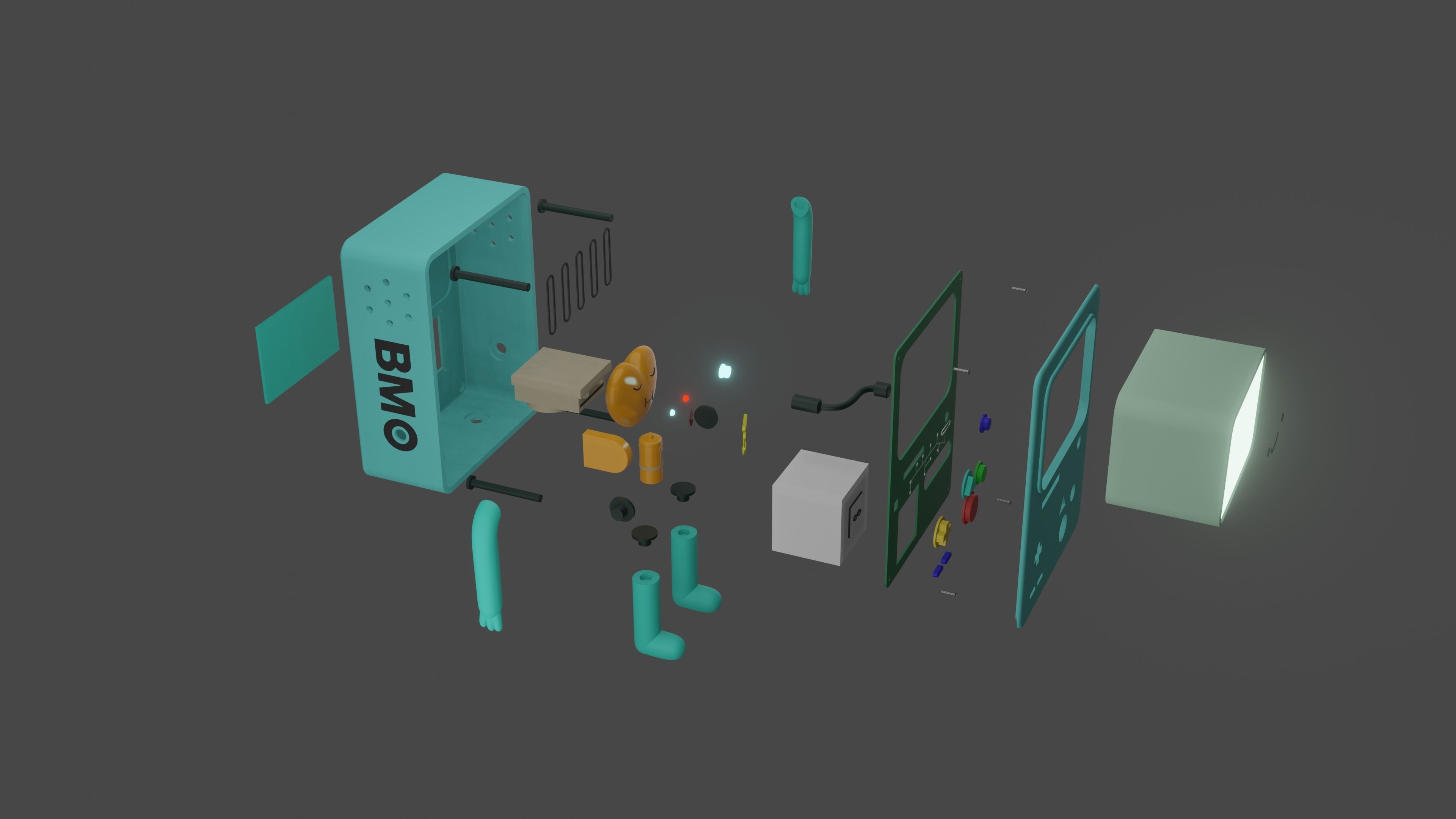 Bmo from adventure time for 3d print free 3D model 3D printable | CGTrader