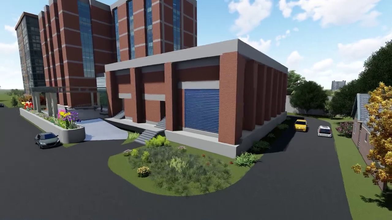 Training Center METRO RAIL Depot Building 3D model animated | CGTrader